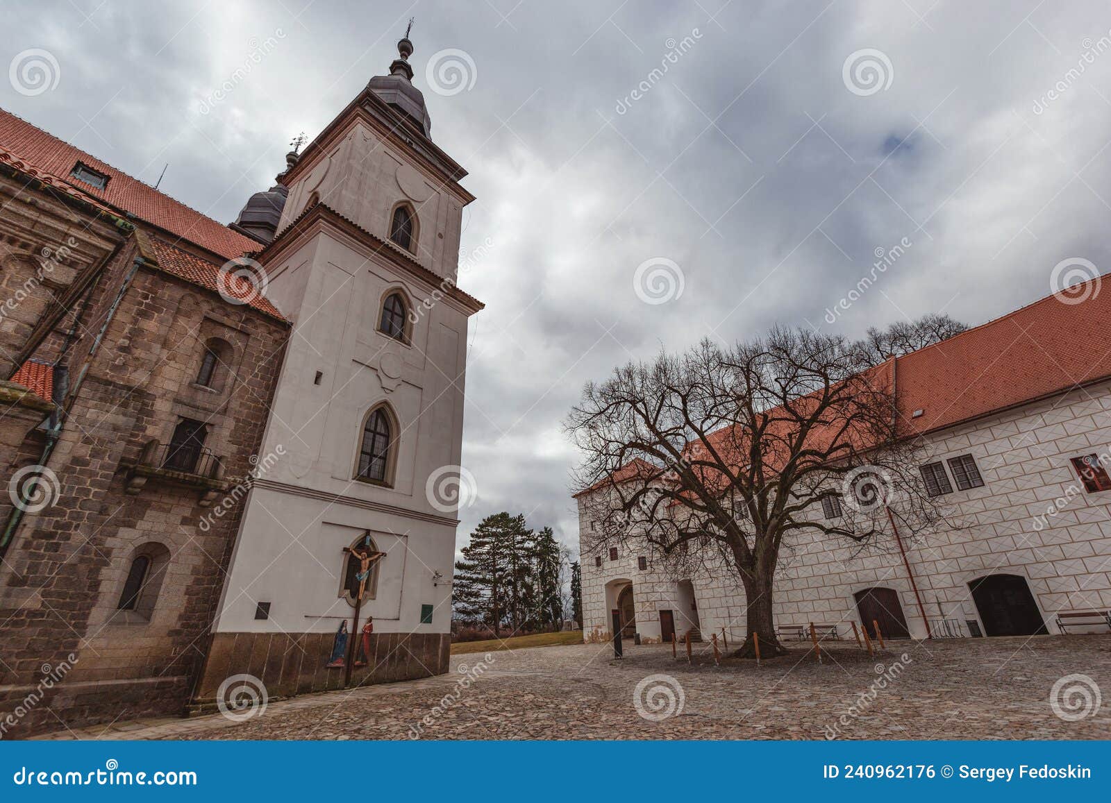 St. Procopius Basilica and Monastery in Town Trebic Stock Photo - Image ...