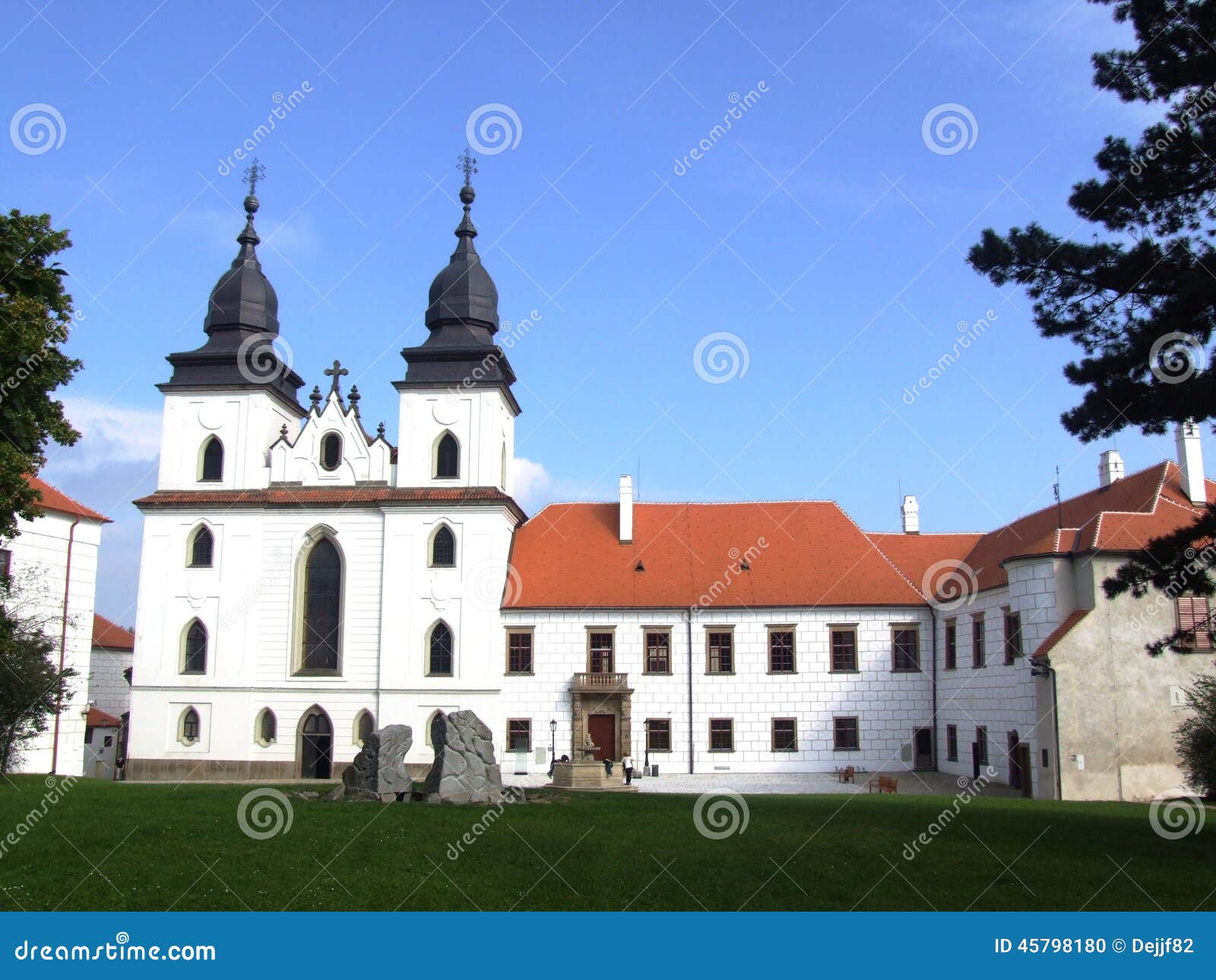 St. Prokop Basilica in Trebic Stock Photo - Image of green, white: 45798180