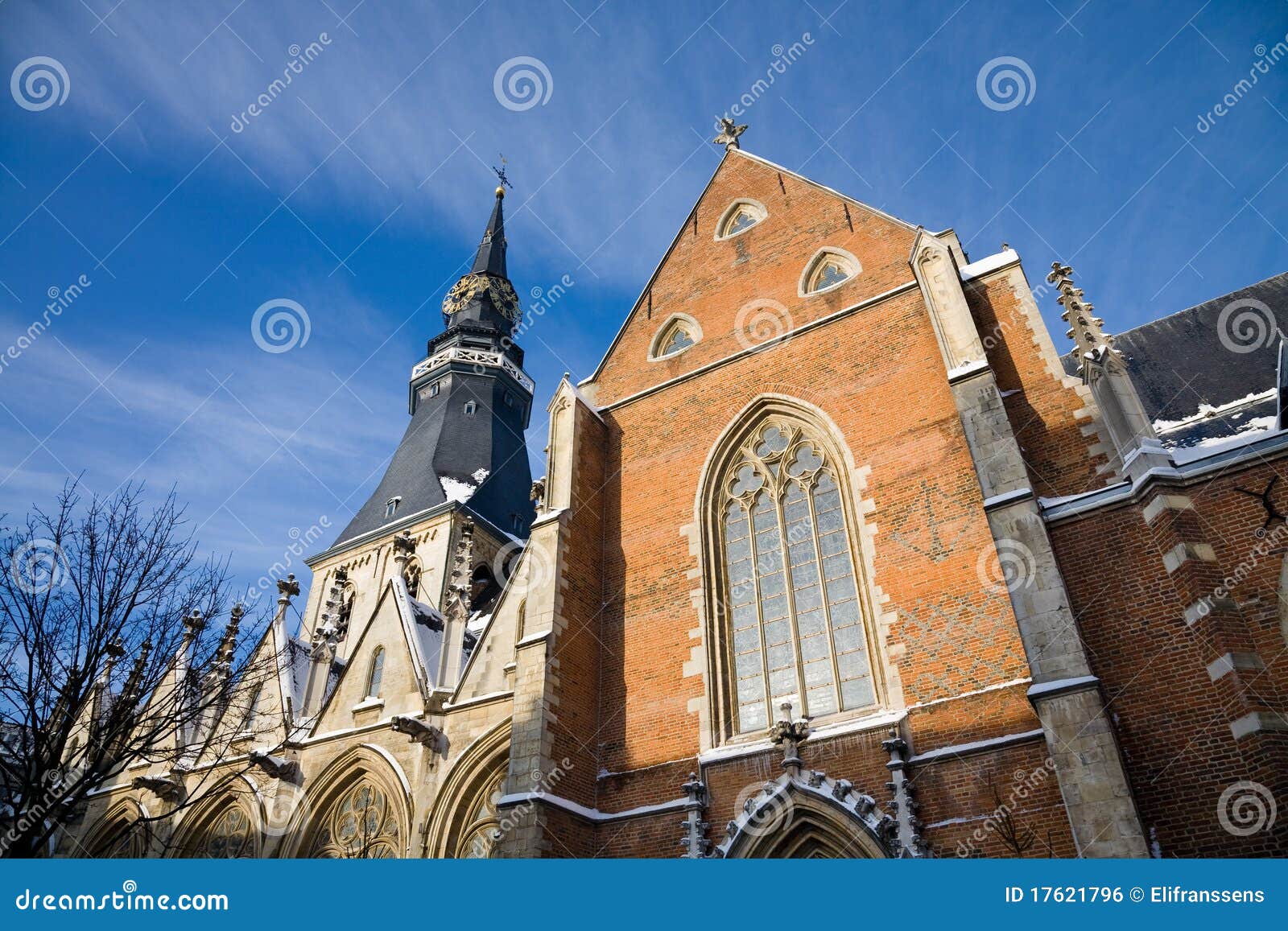 St. Quentin S Cathedral, Hasselt Stock Photo - Image of landmark ...