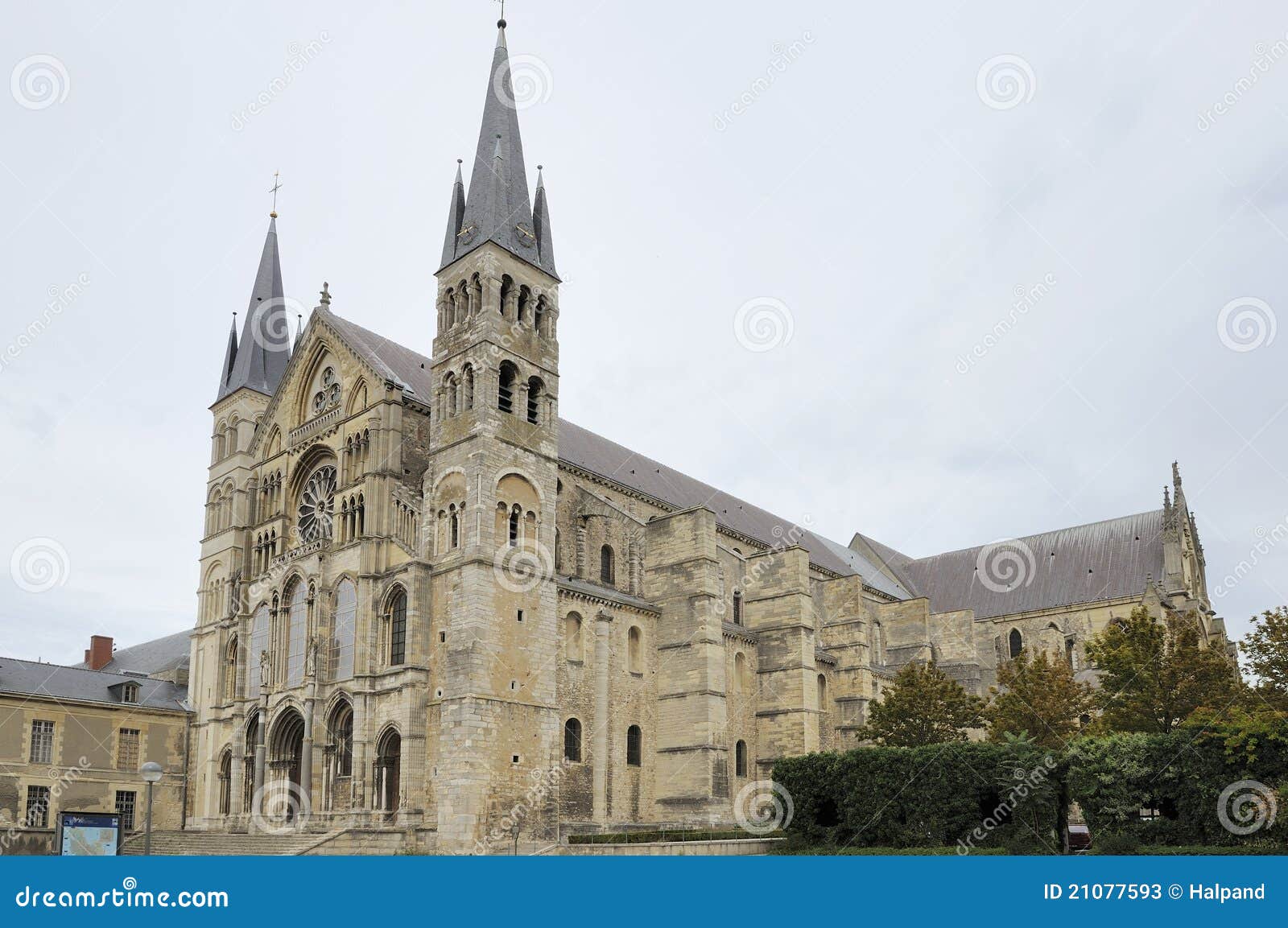 St Re Mi Flying Buttresses, Reims Stock Image - Image of religious ...