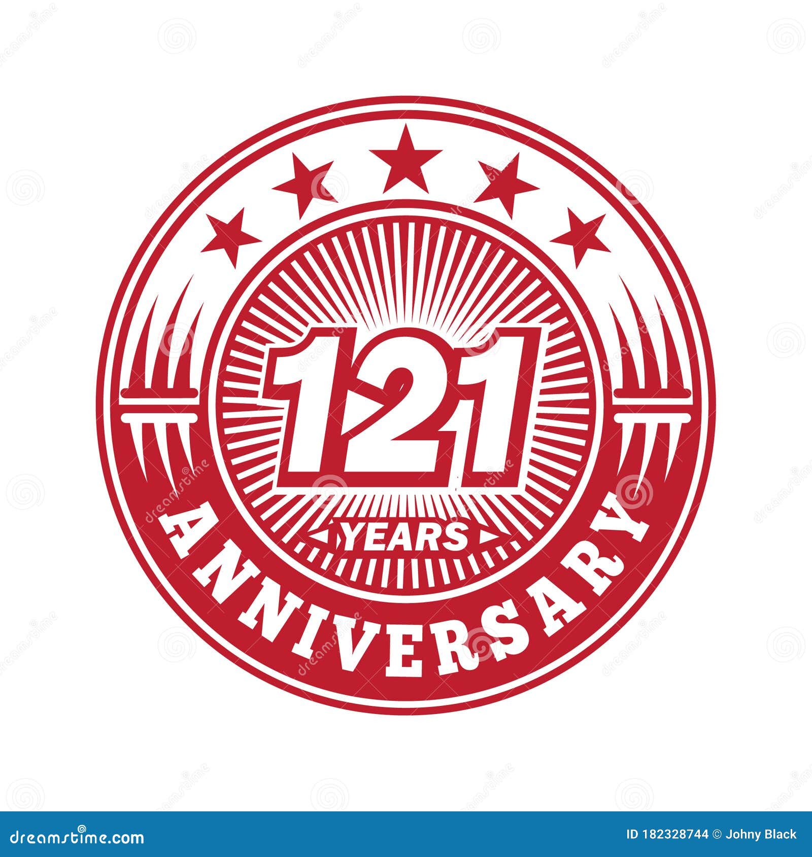 121years Anniversary Celebration. 121st Anniversary Logo Design ...