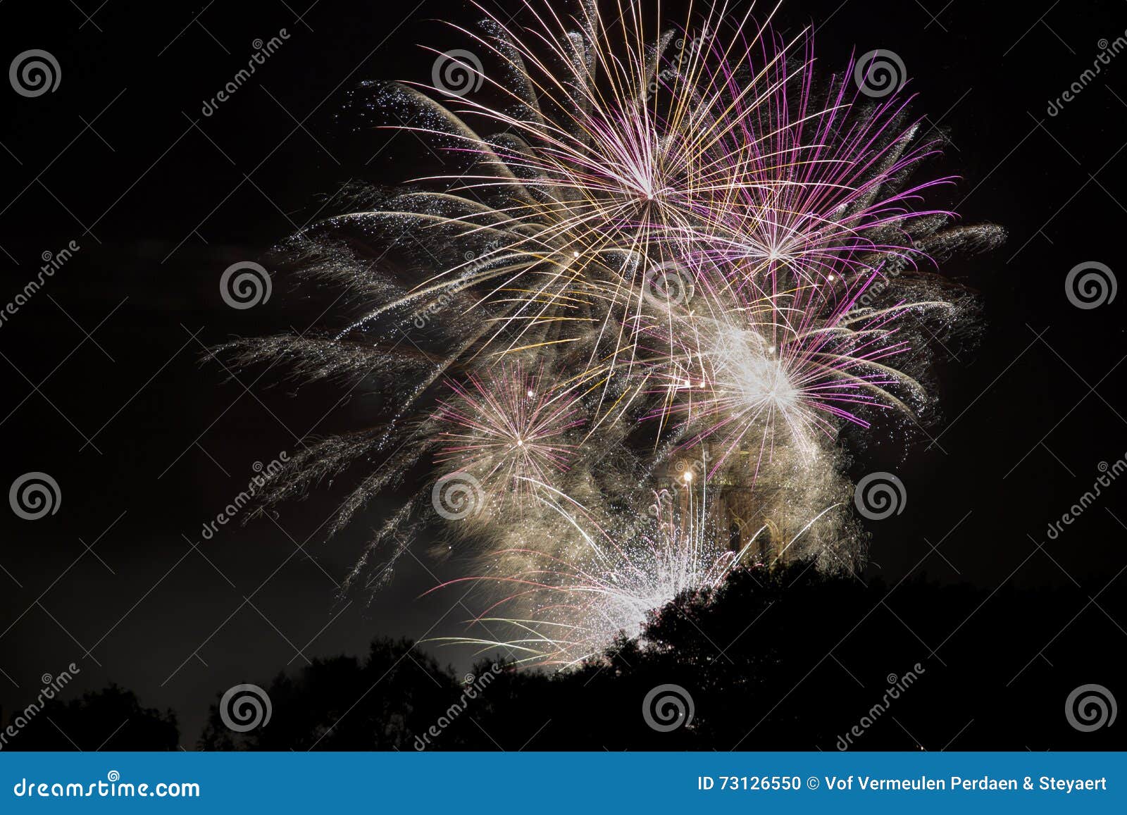 St. Rumbold S Tower Covered in a Rain of Fireworks Editorial Image ...
