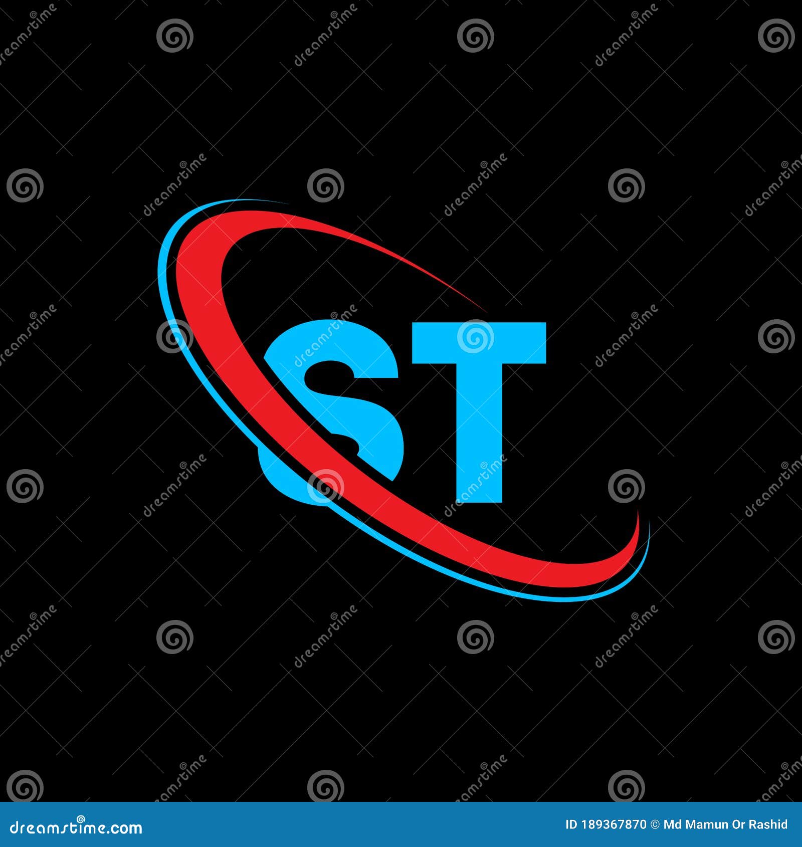 ST S T Letter Logo Design. Initial Letter ST Linked Circle Uppercase ... ST S T Letter Logo Design. Initial Letter ST Linked Circle Uppercase ...
