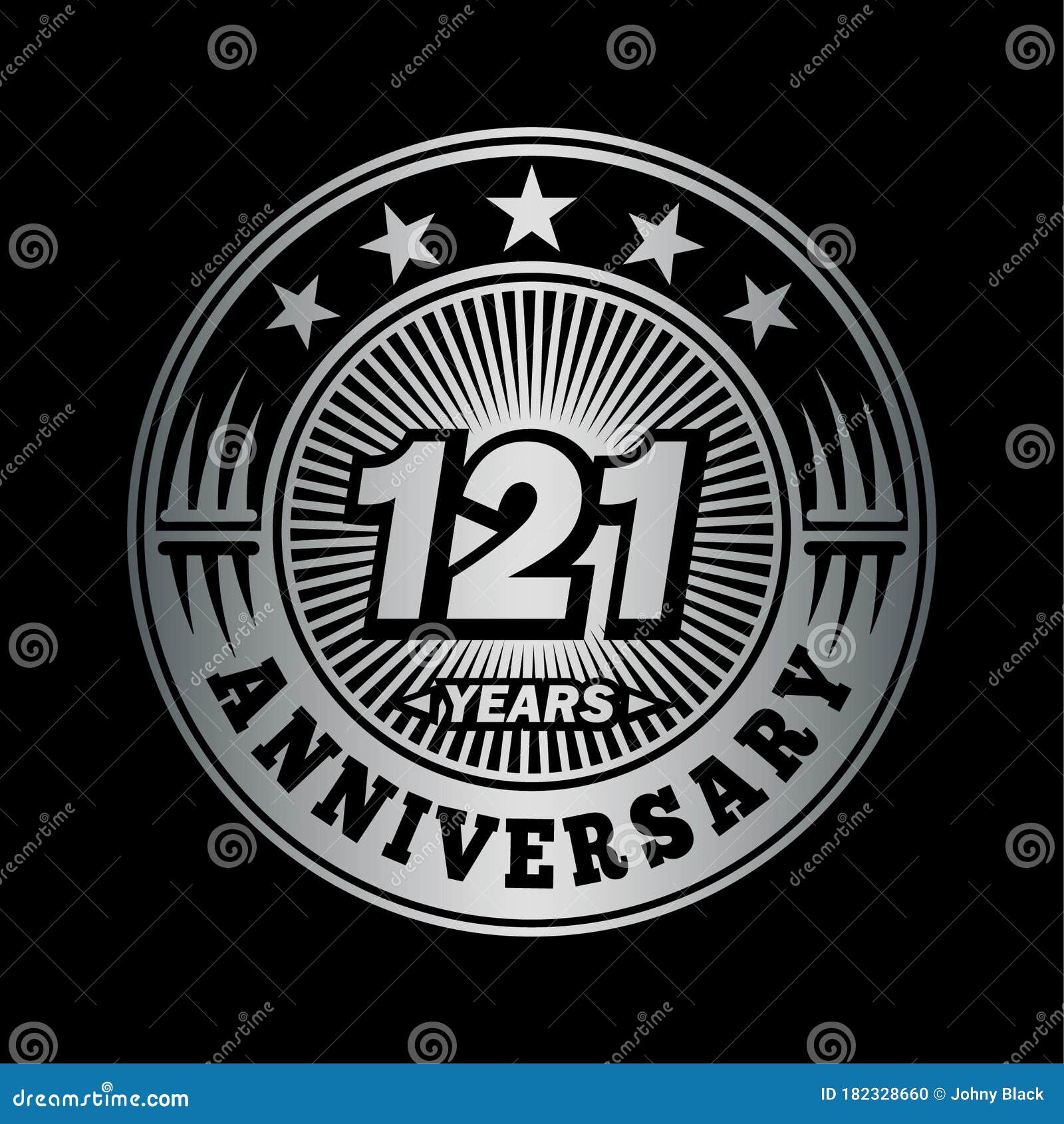 121years Anniversary Celebration. 121st Anniversary Logo Design ...