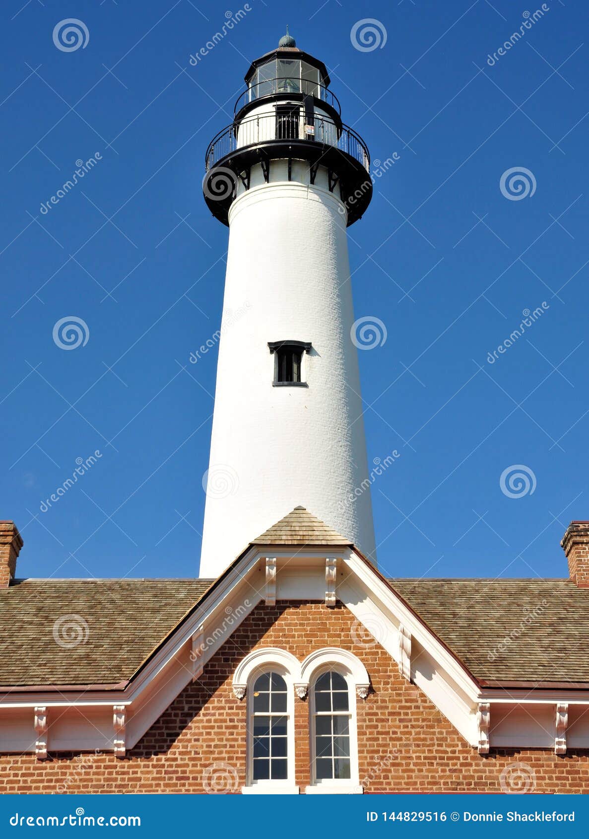 The St Simon Lighthouse stock photo. Image of flags - 144829516