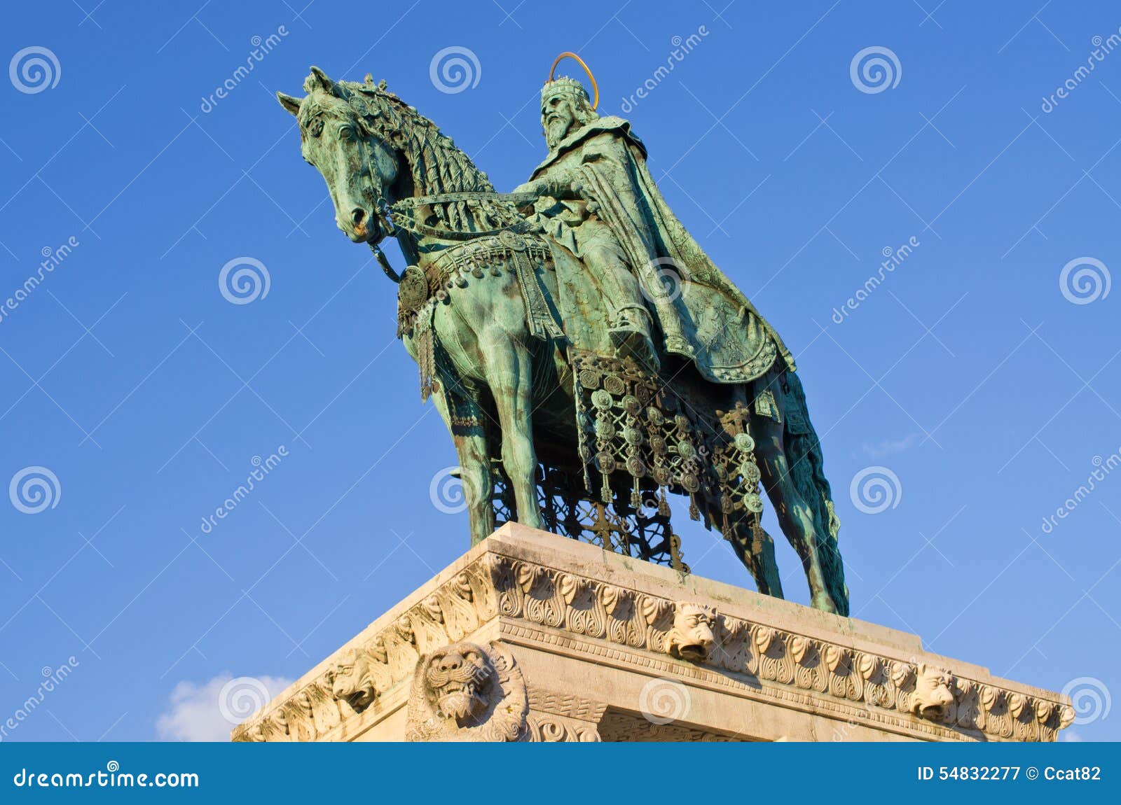 St Stephen Statue in Budapest, Hungary Stock Image - Image of bastion ...