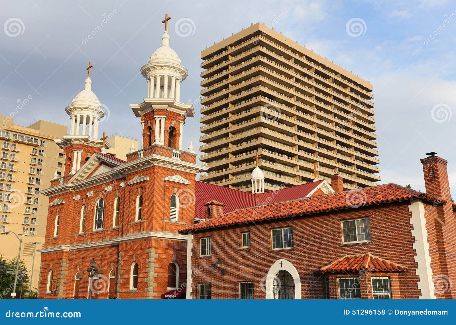 St Thomas Aquinas Cathedral Em Reno, Nevada Foto de Stock - Imagem de ...