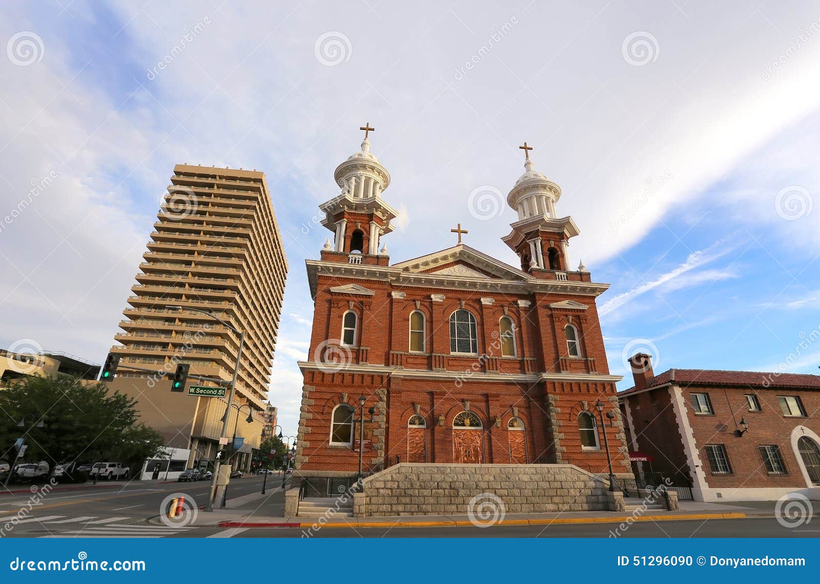 St Thomas Aquinas Cathedral En Reno, Nevada Foto de archivo - Imagen de ...
