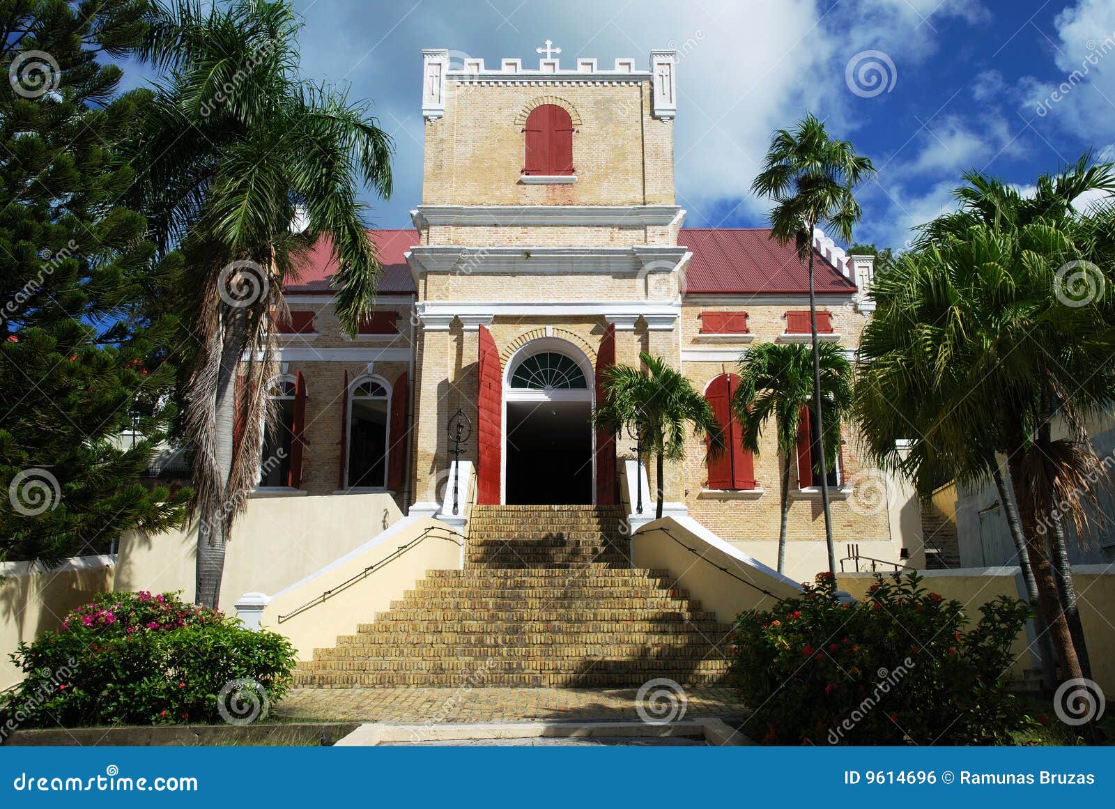 St.Thomas Church stock photo. Image of palms, religion - 9614696