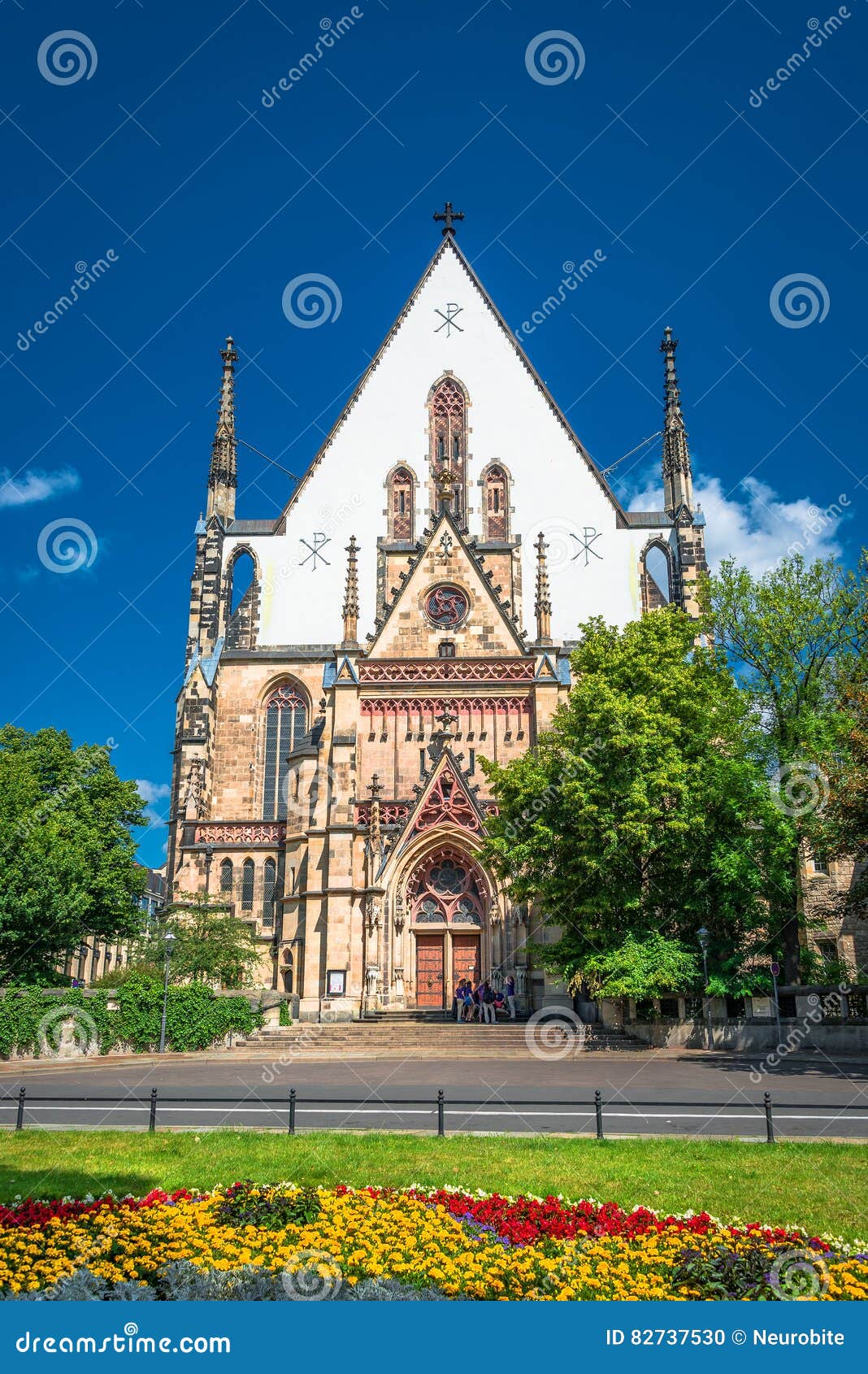 St. Thomas Church in Leipzig, Germany Stock Photo - Image of european ...