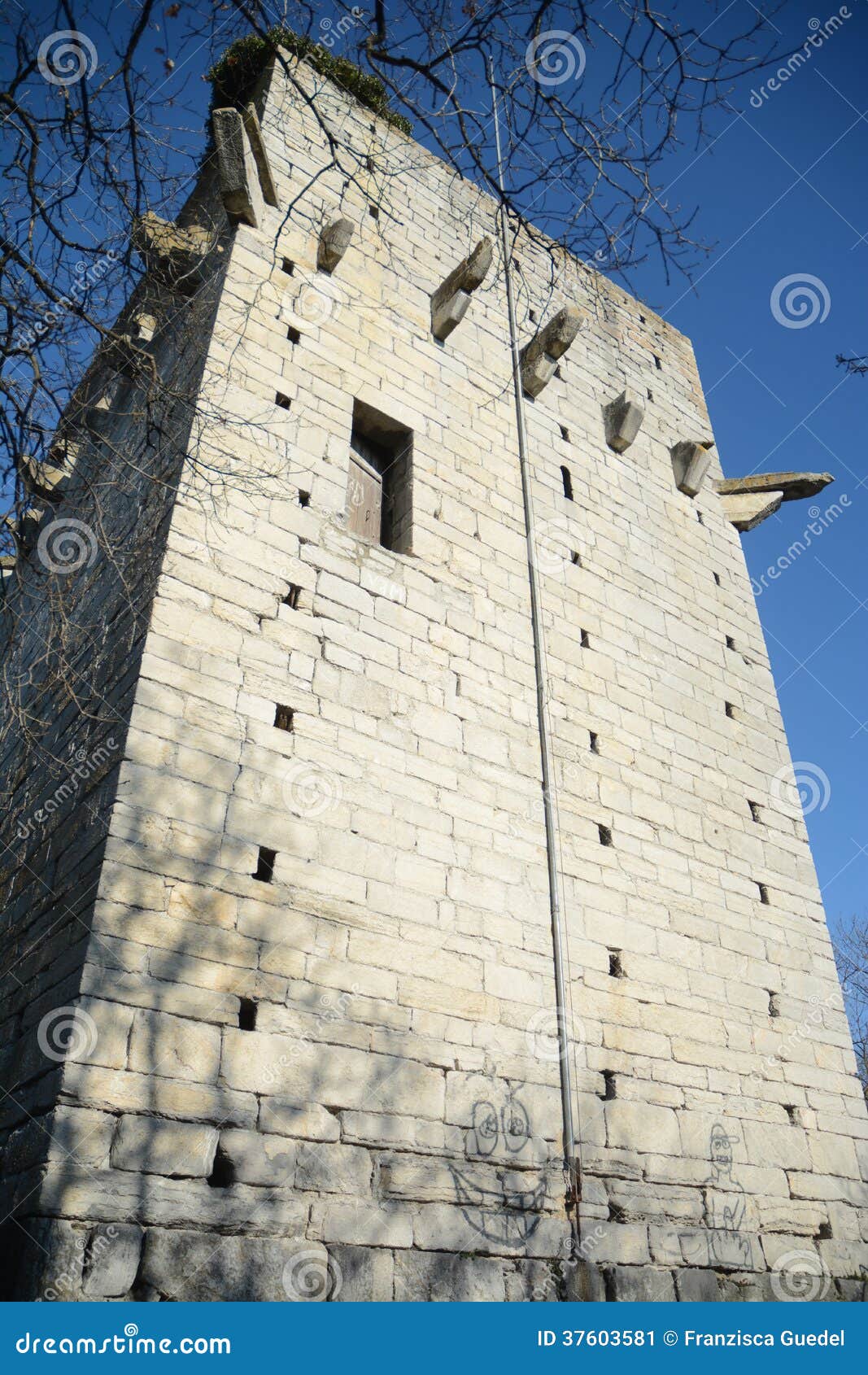 St. Triphon Castle Ruin stock image. Image of ruins, europe - 37603581