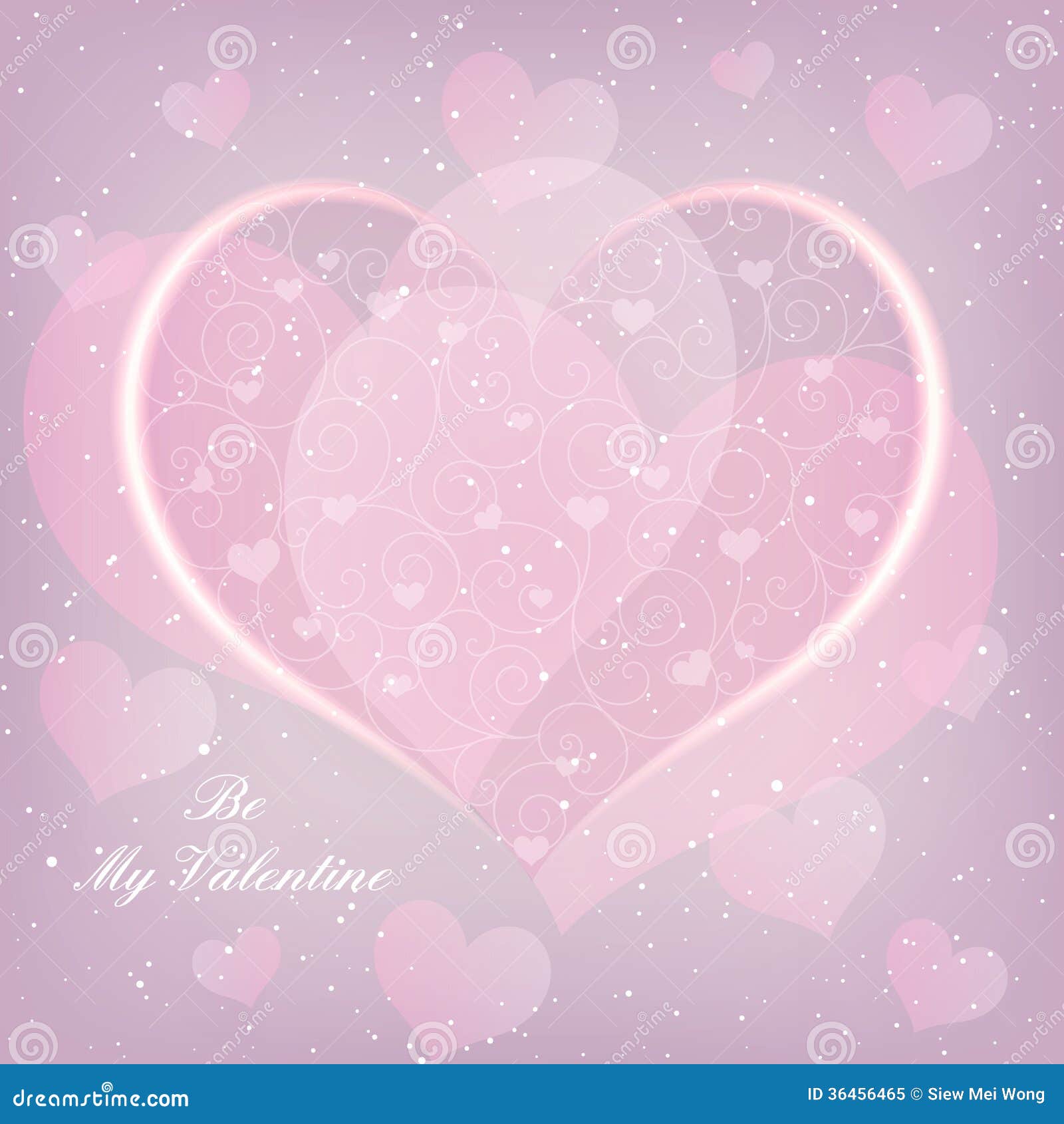 St Valentine Day Heart Shape Greeting Card Stock Illustration ...