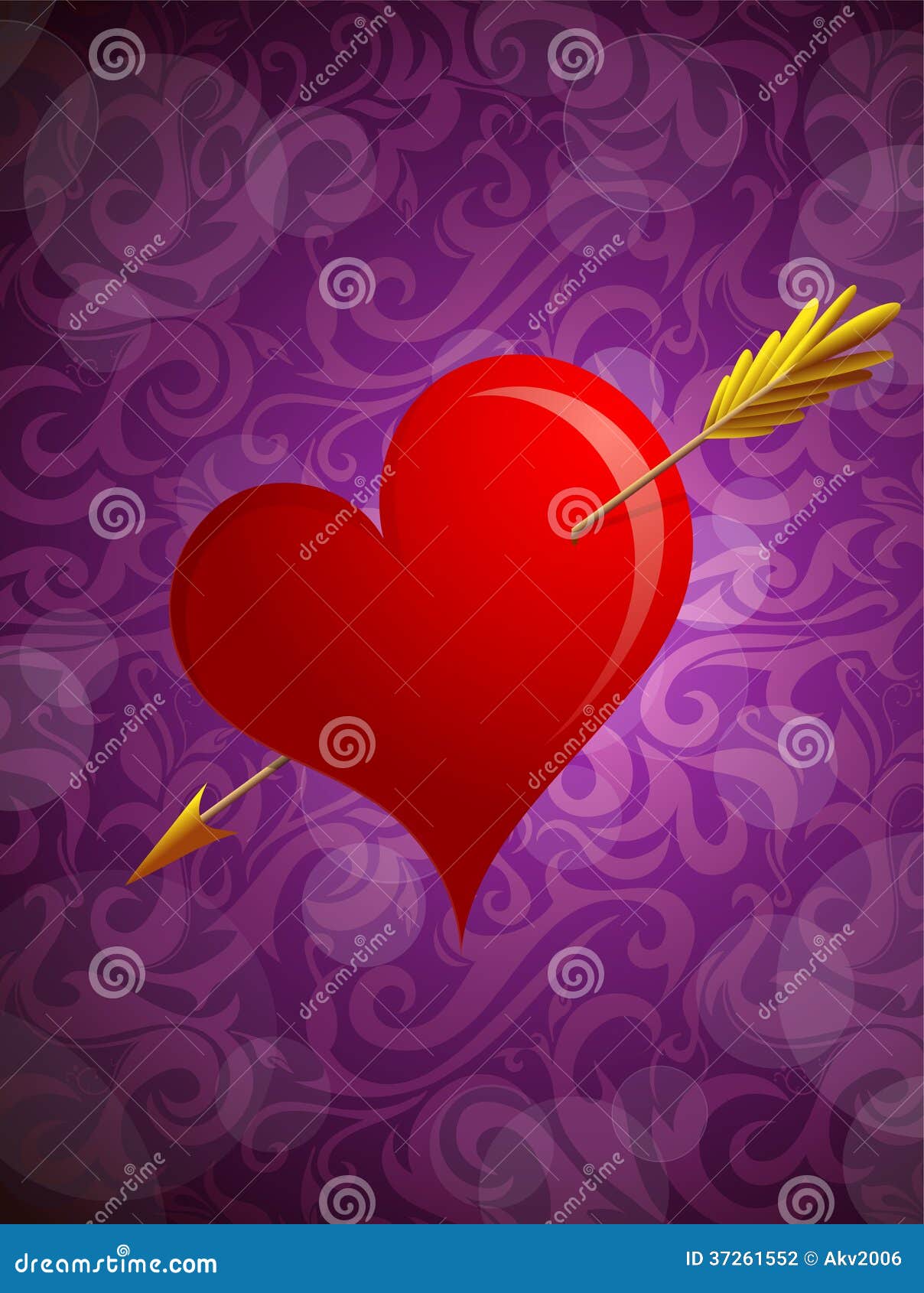 St Valentines Greeting Card Stock Vector - Illustration of heart ...