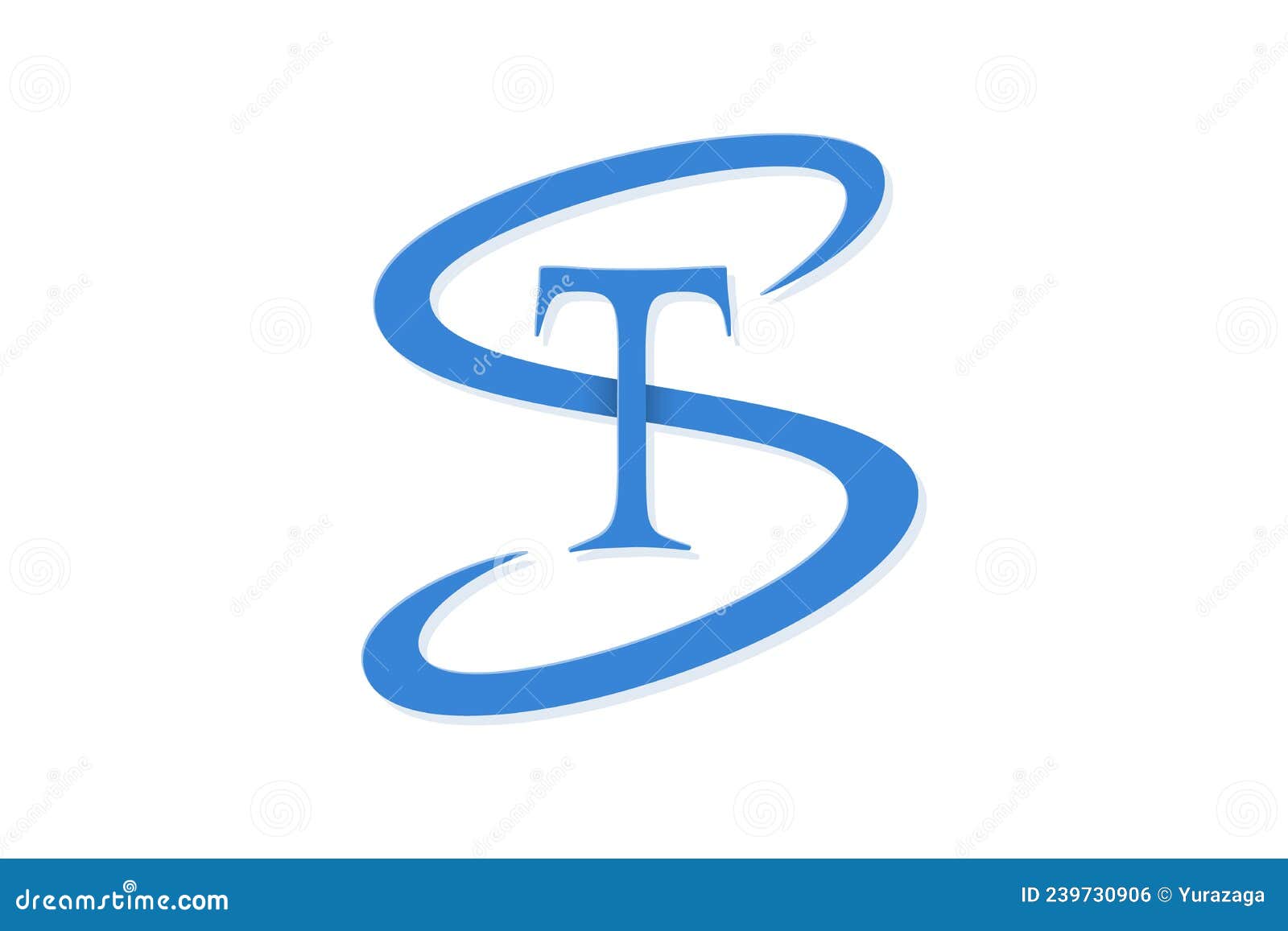 ST vector sign stock vector. Illustration of type, unique - 239730906