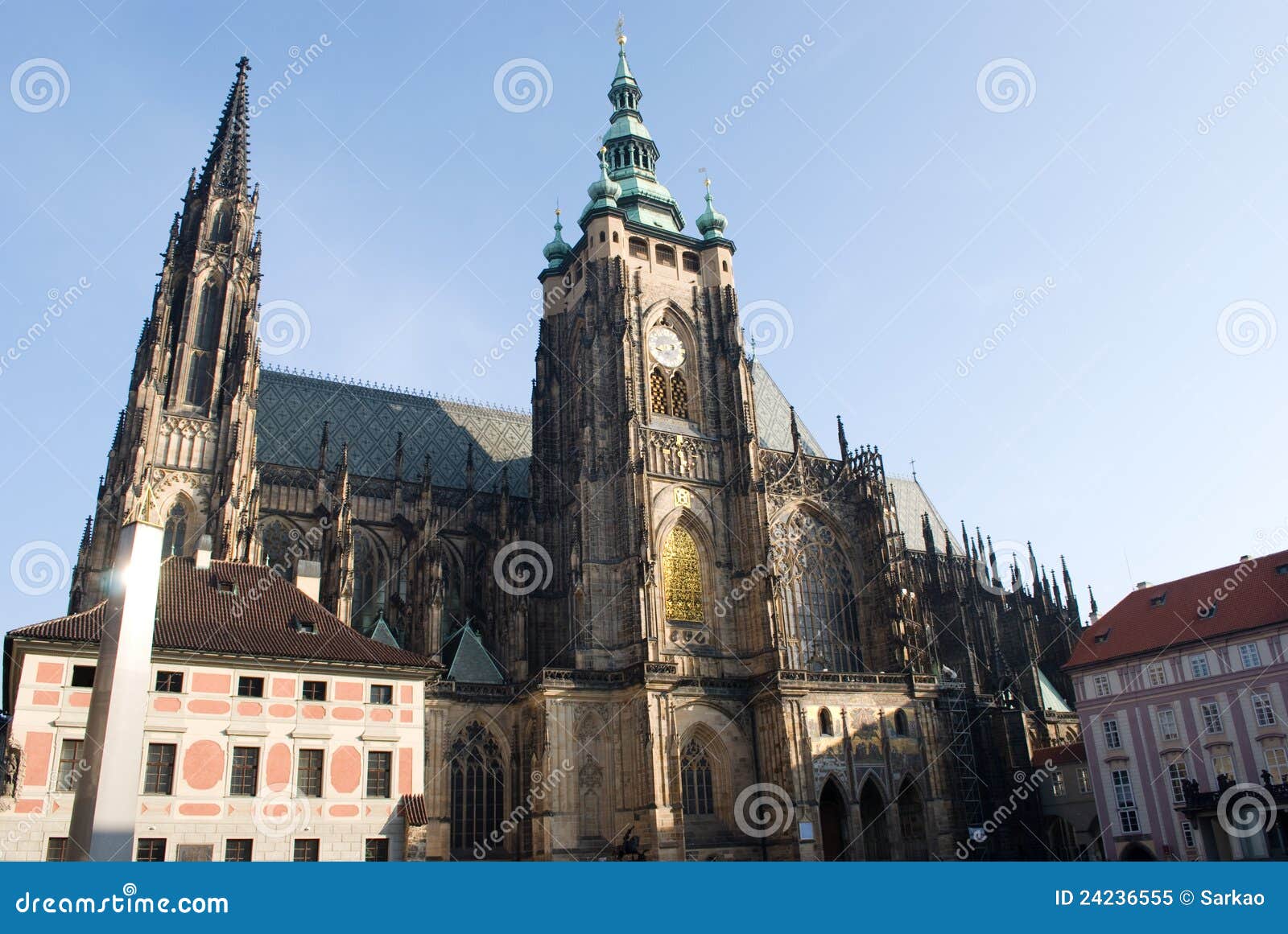 St.Vitus cathedral stock image. Image of prague, republic - 24236555