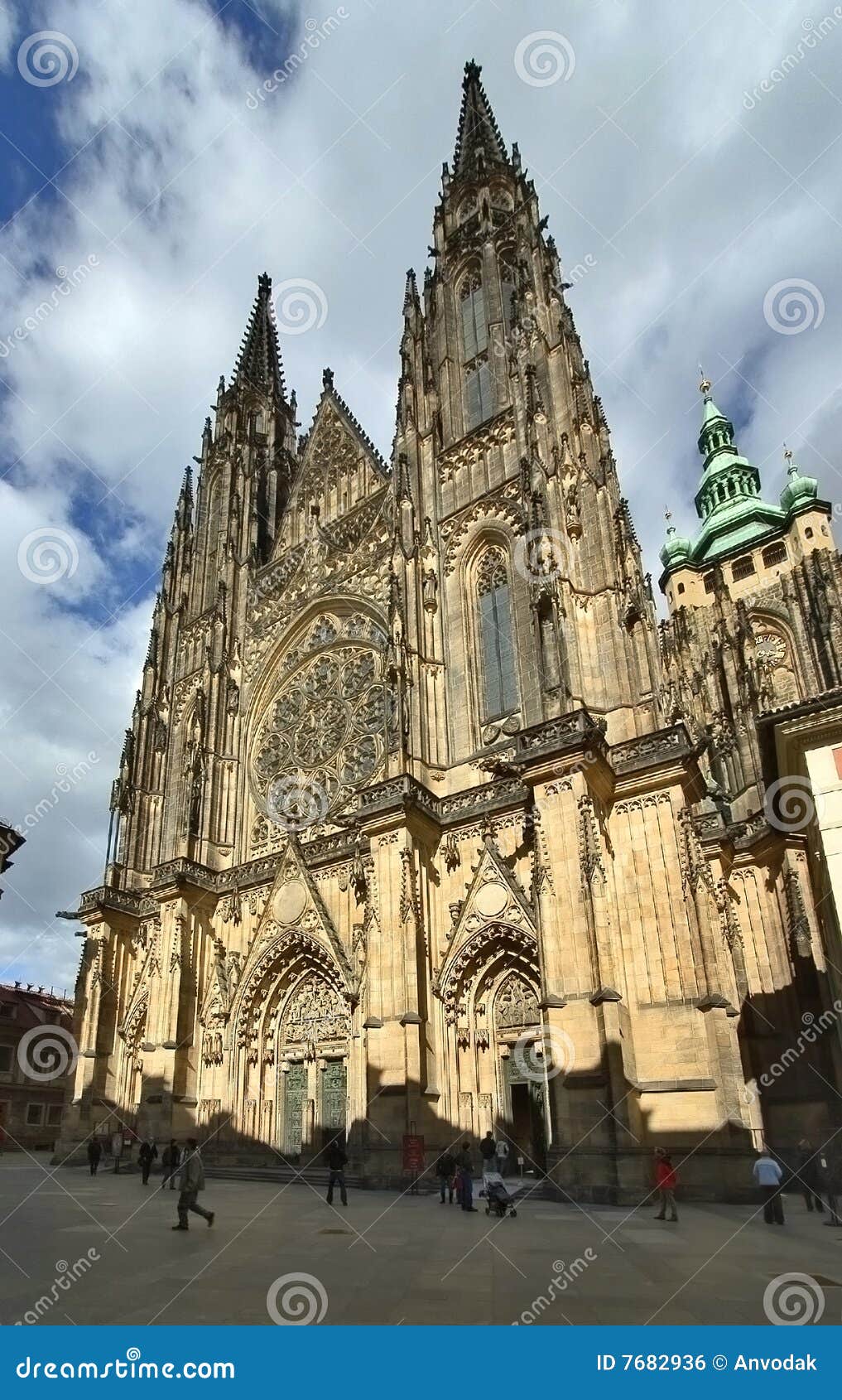 St.Vitus Kathedraal - Praag Stock Foto - Image of kerk, bouw: 7682936