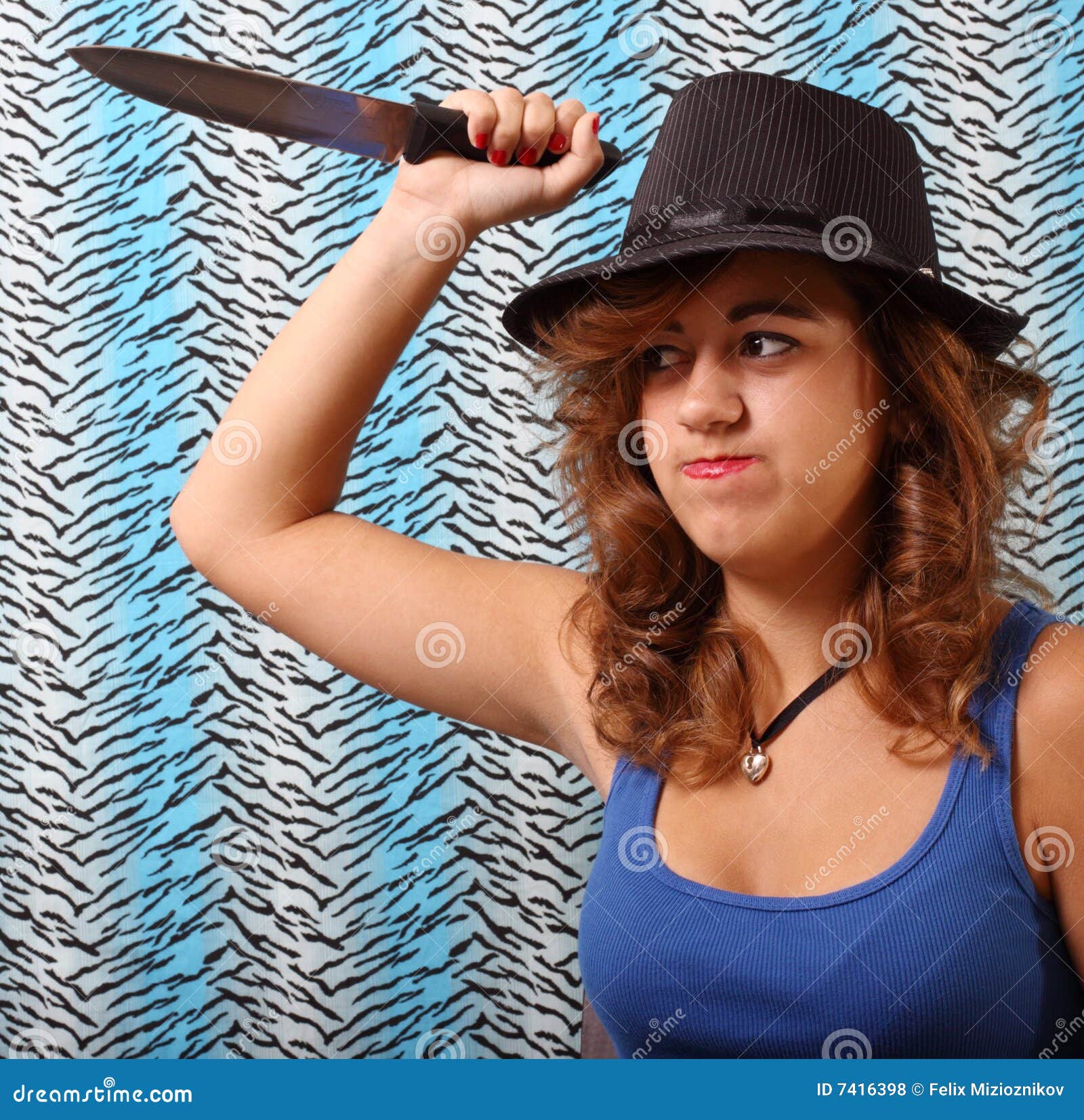 Stabber stock photo. Image of discontent, female, displeased - 7416398