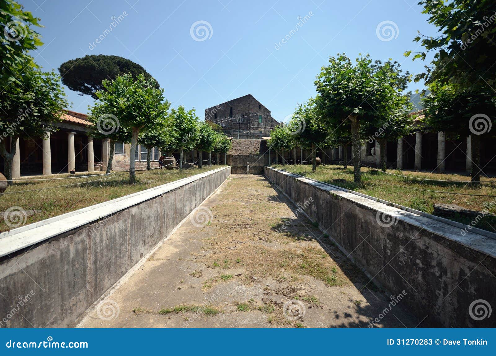 Stabiae. Swimming Pool at Villa San Marco Stock Image - Image of ...