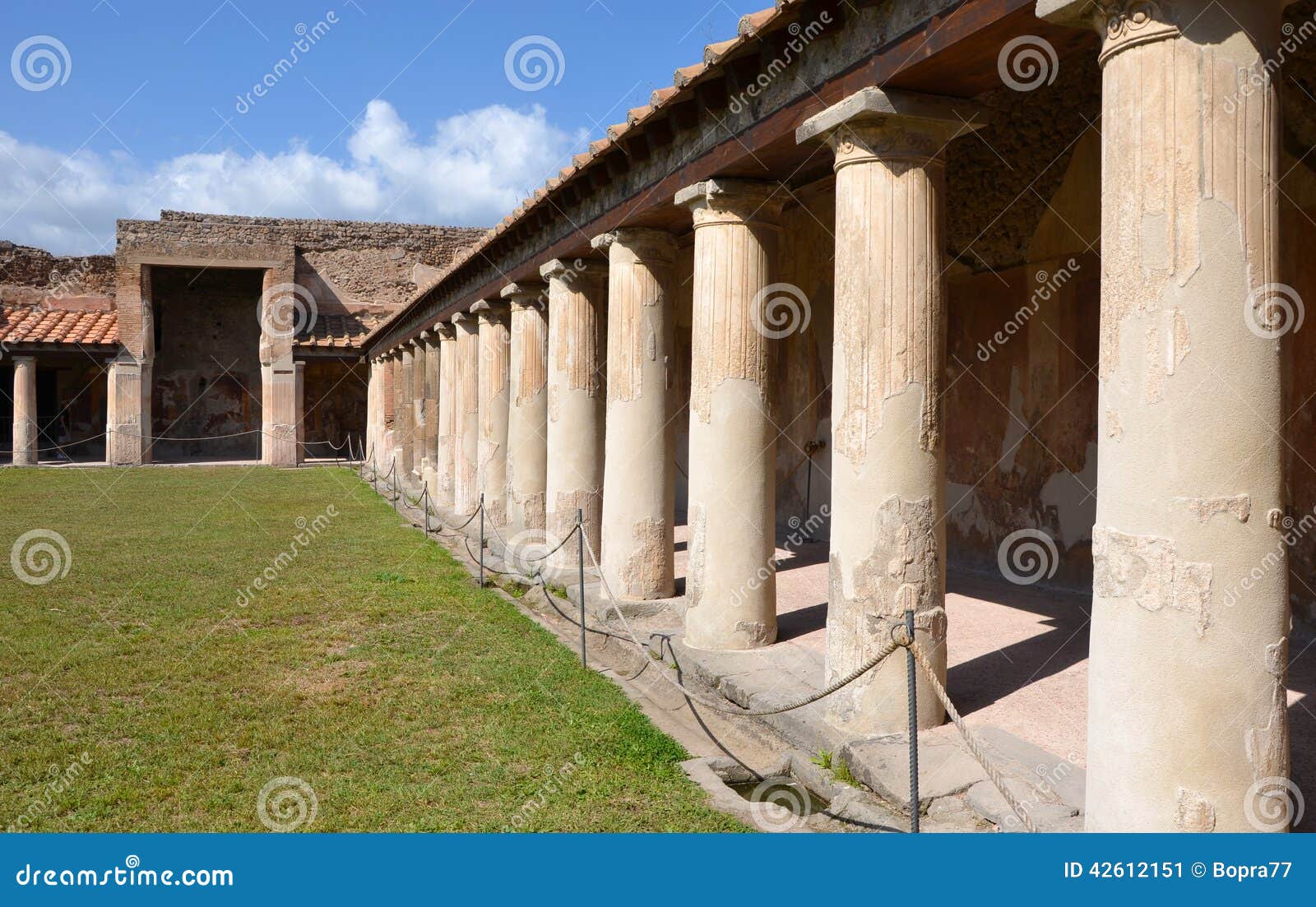 Stabian Baths (Terme Stabiane) in Pompeii Stock Image - Image of place ...
