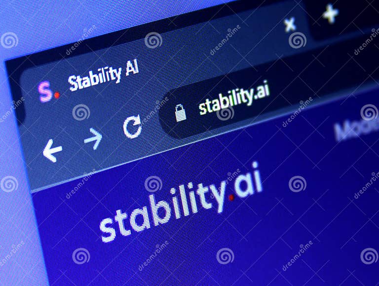 Stability AI logo editorial photo. Image of editorial - 297609096