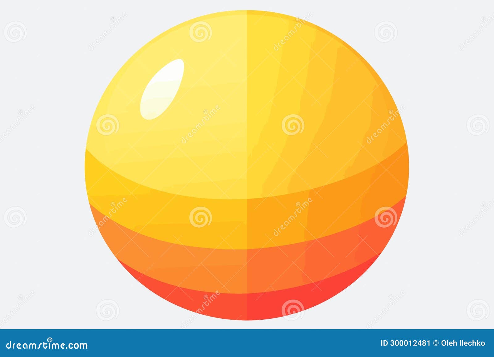 Stability Ball Isolated Vector Style Illustration | CartoonDealer.com ...