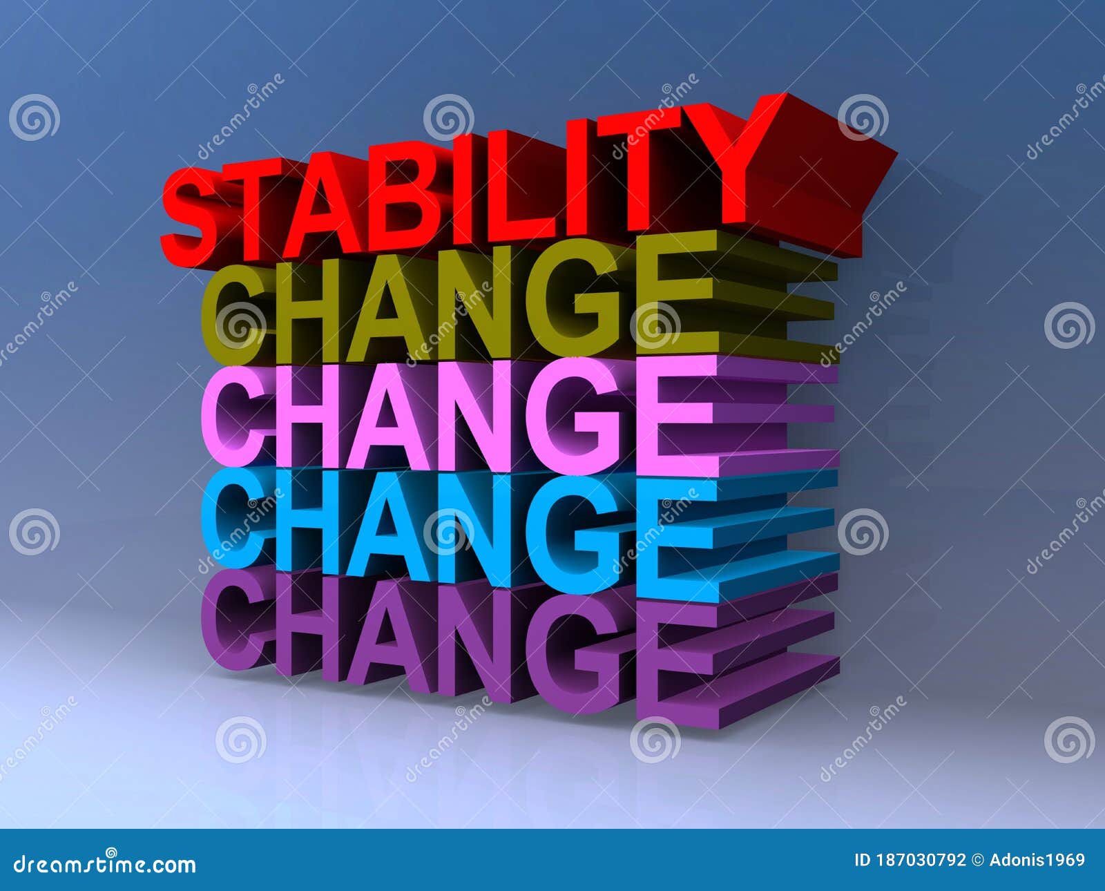 Finding Stability In The Midst Of Change Stock Photo | CartoonDealer ...