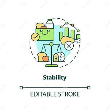 Stability concept icon stock vector. Illustration of security - 243410959