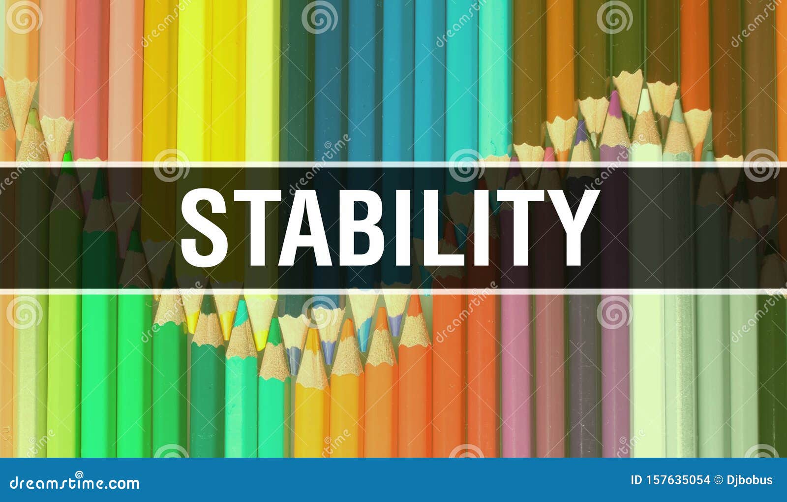 Stability Concept Illustration on Back To School Banner with Education ...