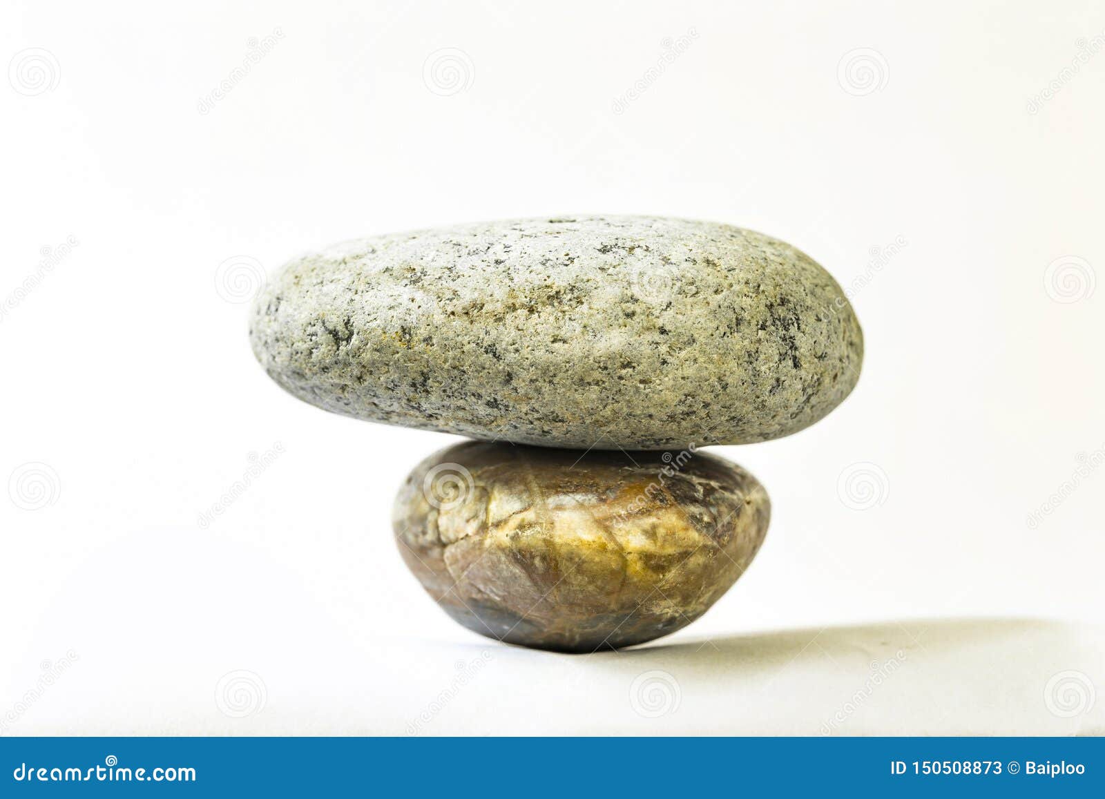 Stability Concept, Stone are Stacked with White Background Stock Image ...
