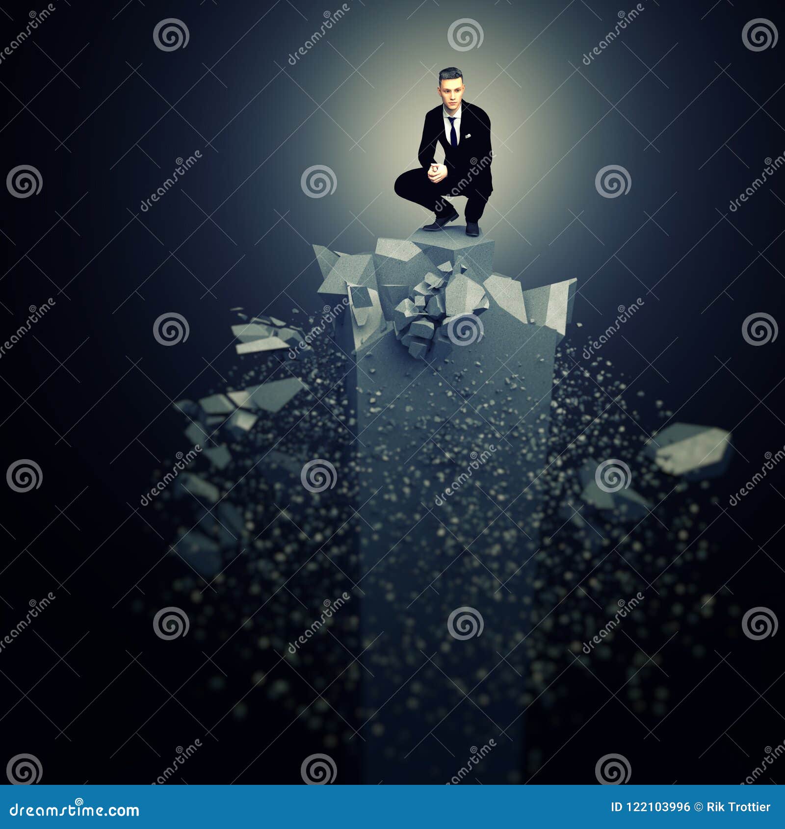 Stability crumbling away stock illustration. Illustration of stress ...