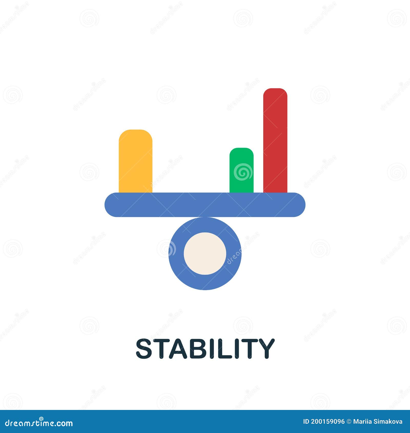 Stability Icon. Simple Element from Core Values Collection. Creative ...