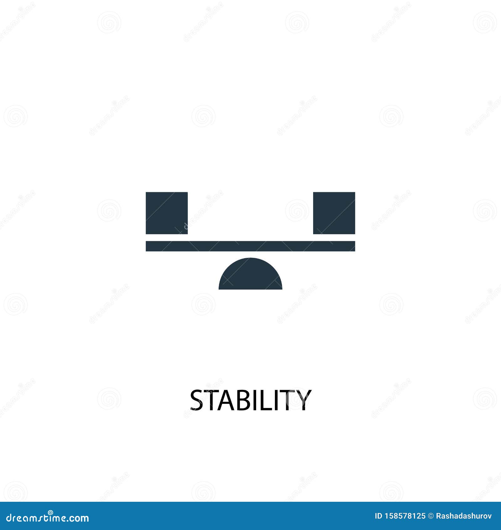 Stability Icon. Simple Element Stock Vector - Illustration of balance ...