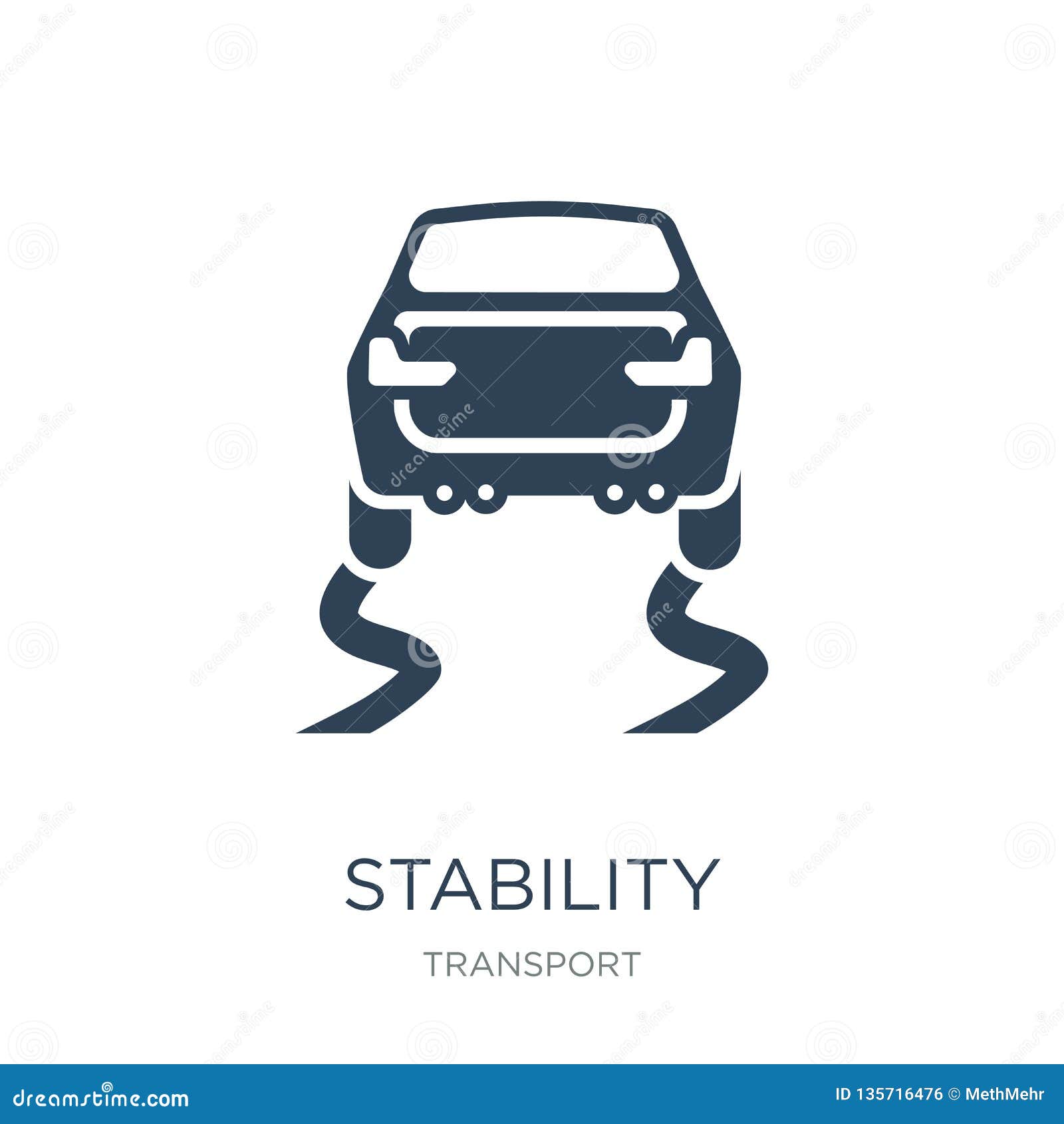 Stability Icon in Trendy Design Style. Stability Icon Isolated on White ...