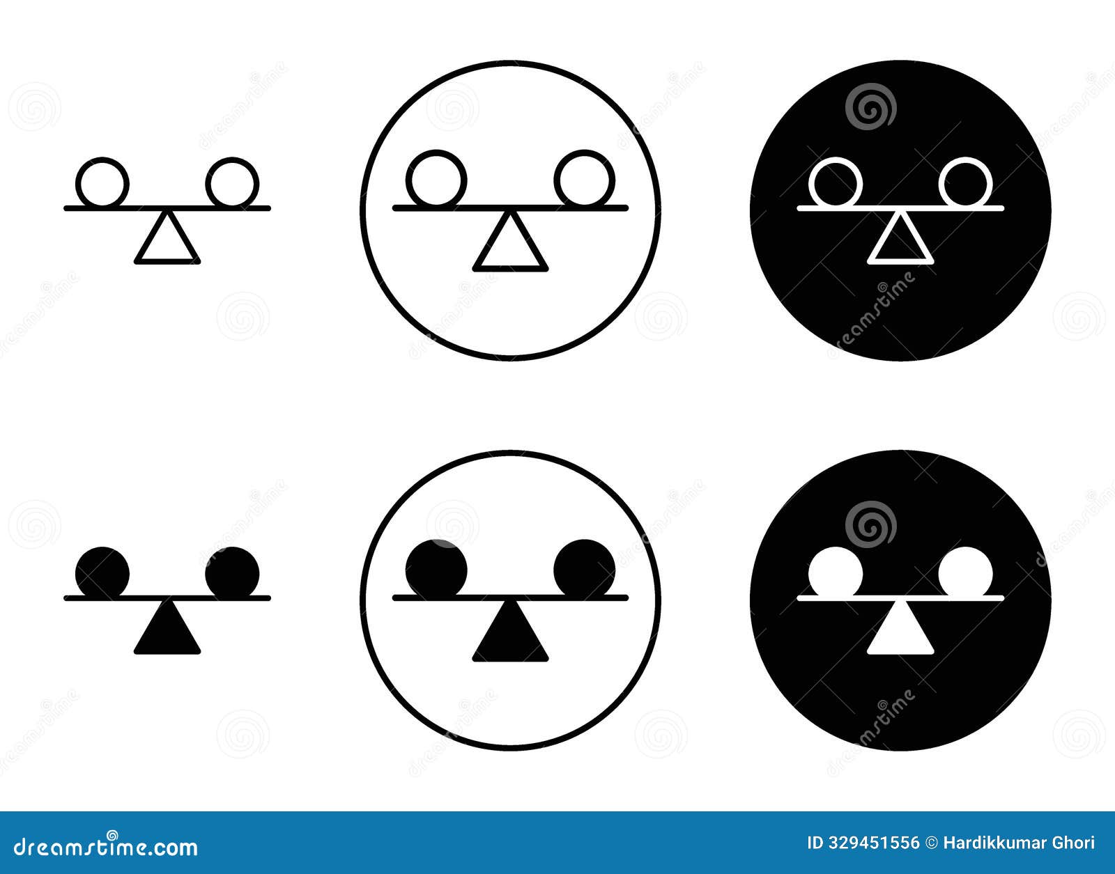 Stability Icon Vector Set on White Background Stock Vector ...