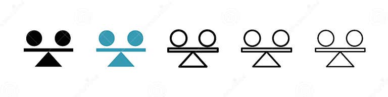 Stability Icon Vector Set on White Background Stock Vector ...