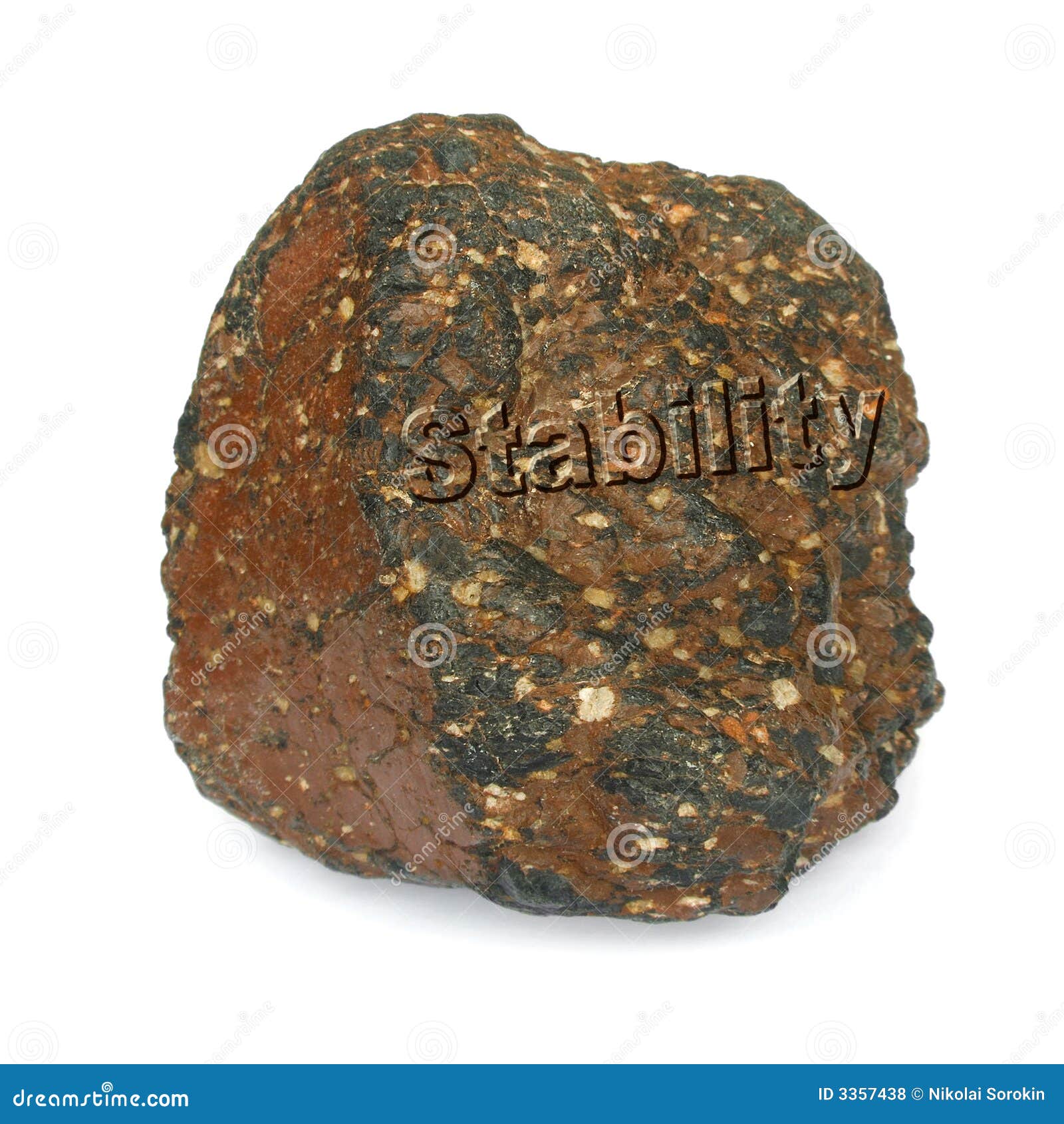 Stability - large stone stock photo. Image of stone, isolated - 3357438