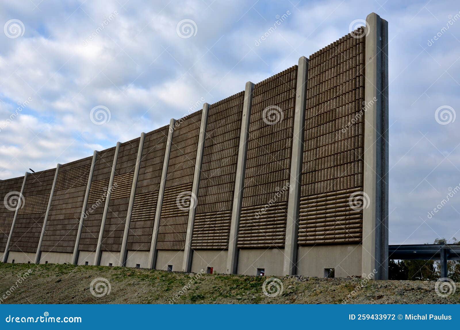 Stabilization of Slopes by Hydro Sowing. Mixture of Wood Pulp and ...