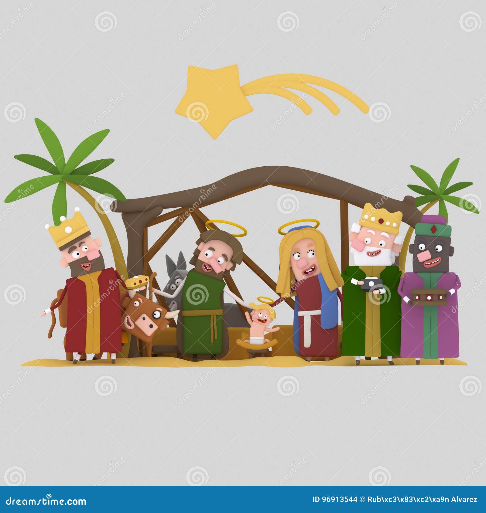 The Stable of Bethlehem. Worship Stock Illustration - Illustration of ...