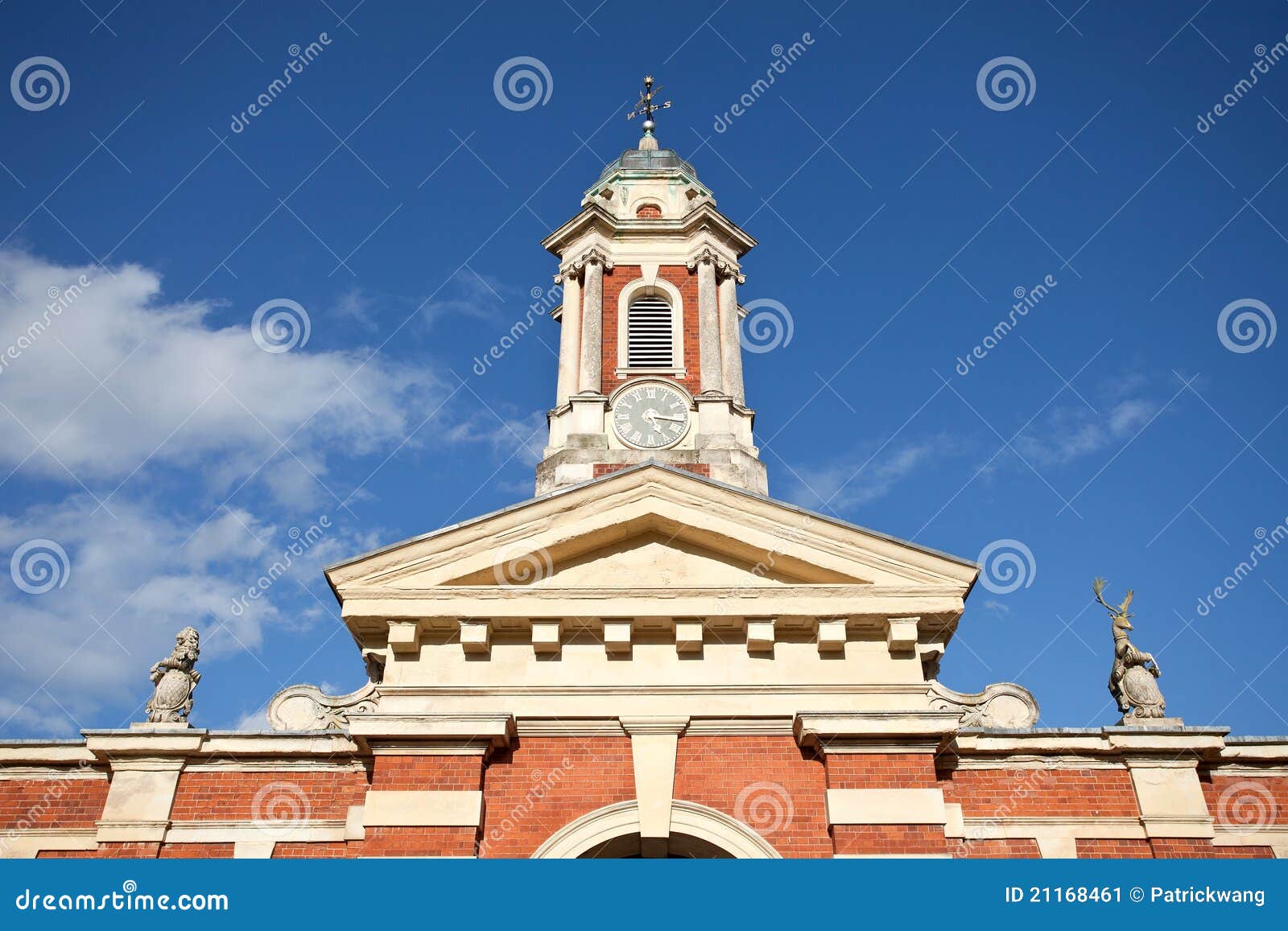 Stable Block Tower stock image. Image of clock, blue - 21168461