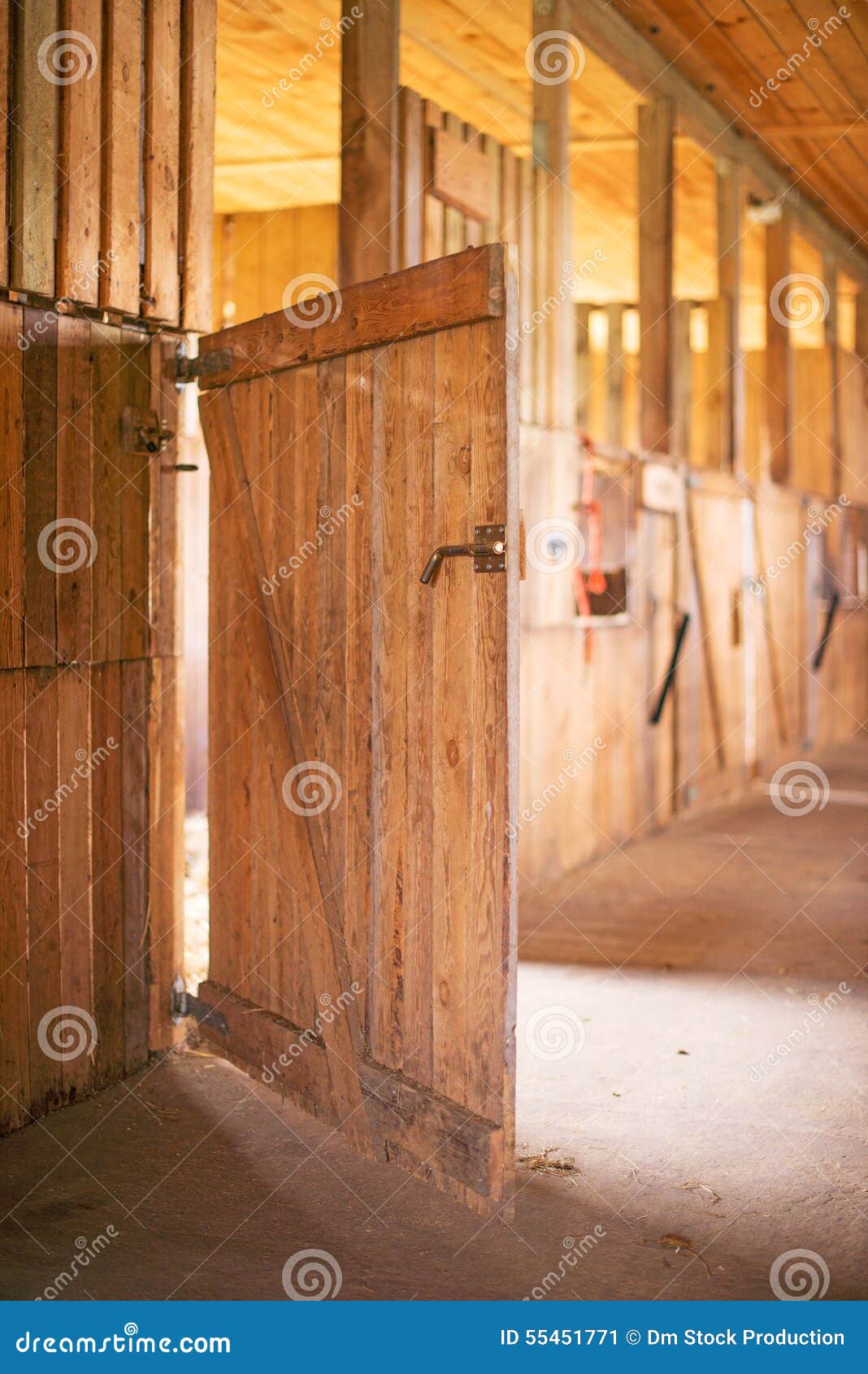 Stable. stock image. Image of ranch, construction, brown - 55451771
