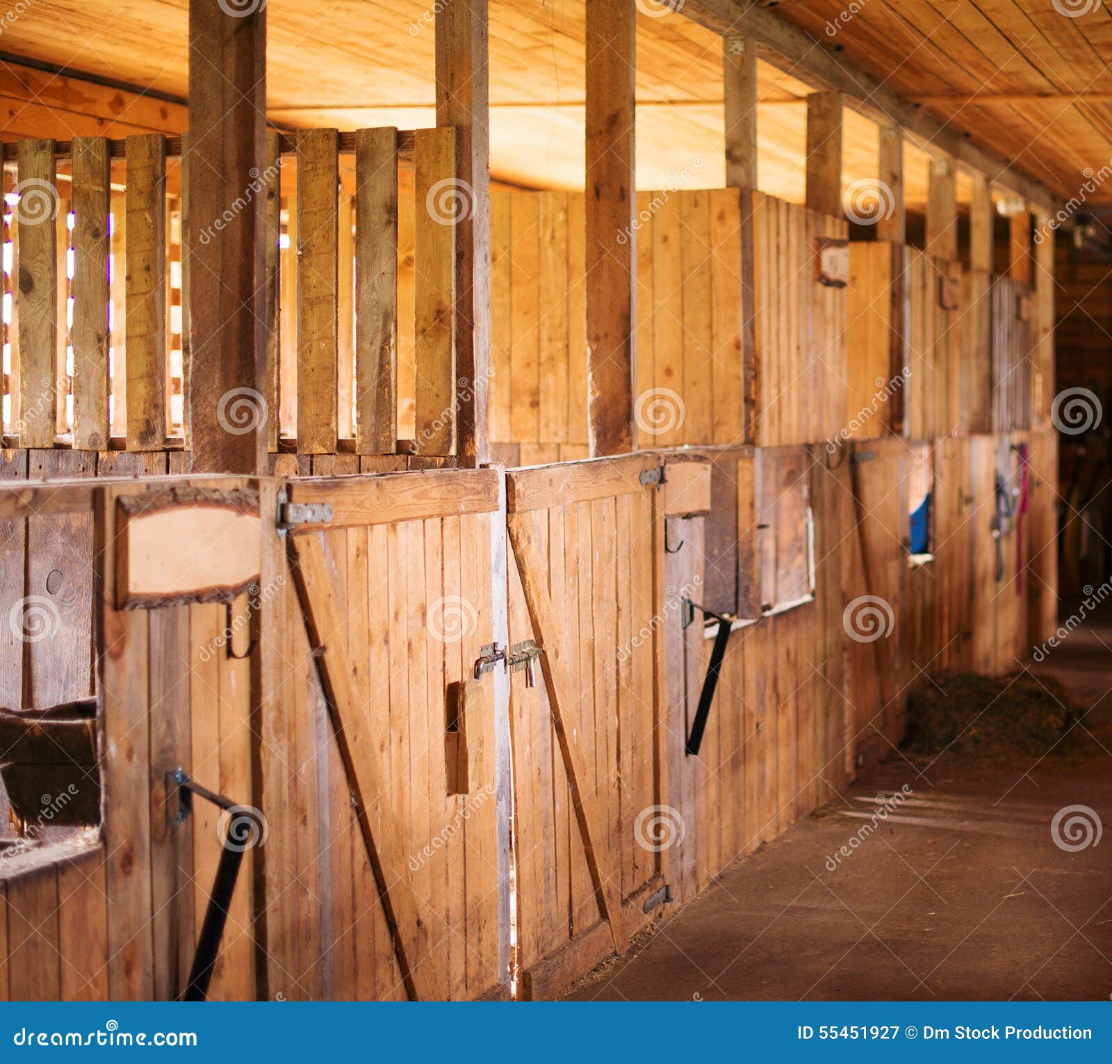 Stable. stock image. Image of rustic, hayloft, ranch - 55451927
