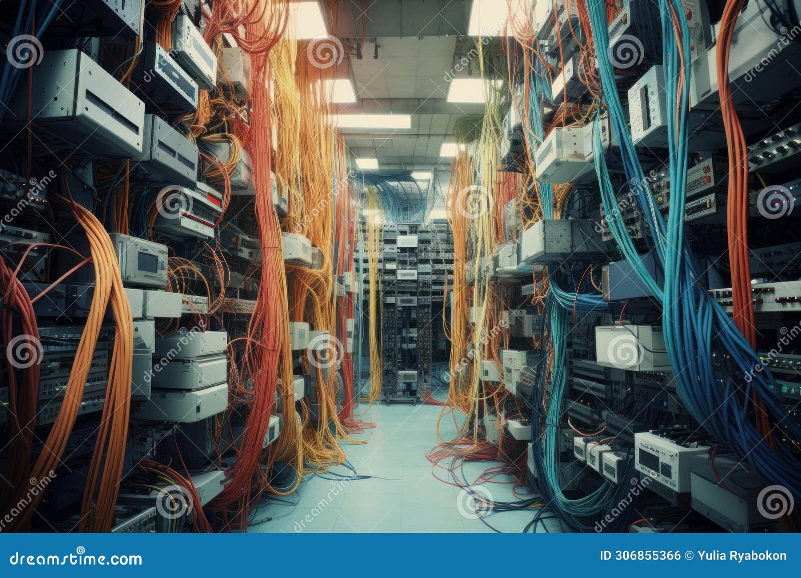 Stable Network Connections. Generate Ai Stock Photo - Image of high ...