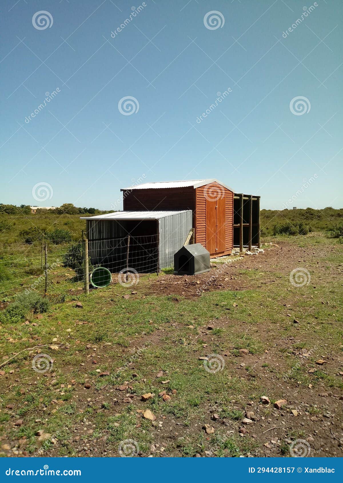 Stable Shack Storage Sky Grass Stock Image - Image of storage, stable ...
