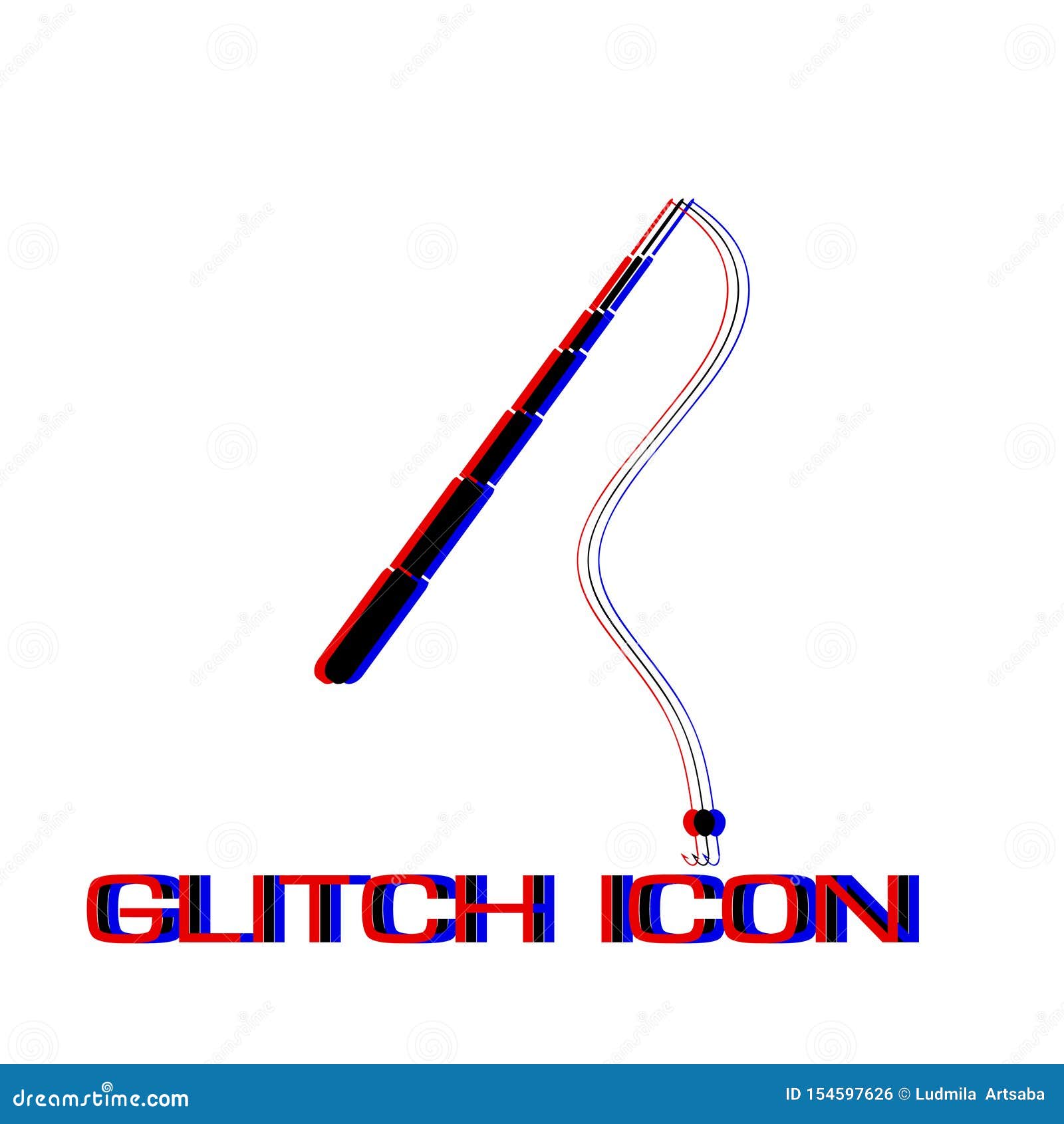 Stabsymbol stock abbildung. Illustration von haken, bandspule - 154597626