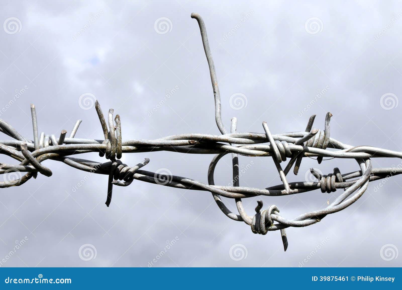 Stacheldraht stockbild. Bild von stahl, pendel, torsion - 39875461