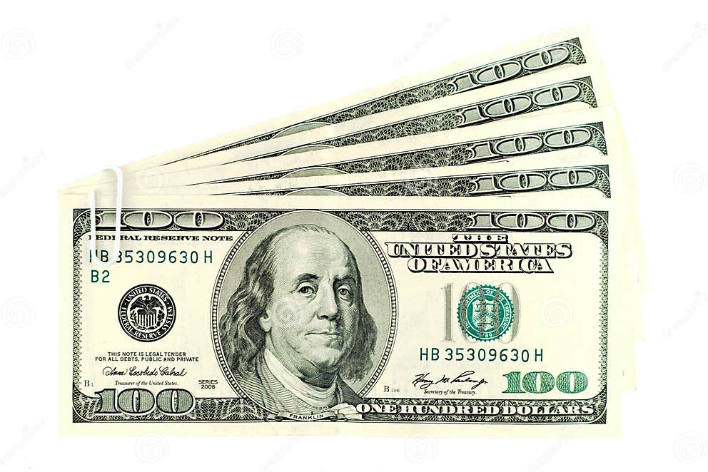 Stack of $100 banknotes stock photo. Image of american - 11613084
