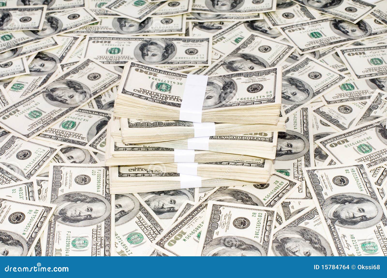 Stack of $100 bills stock photo. Image of heap, group - 15784764
