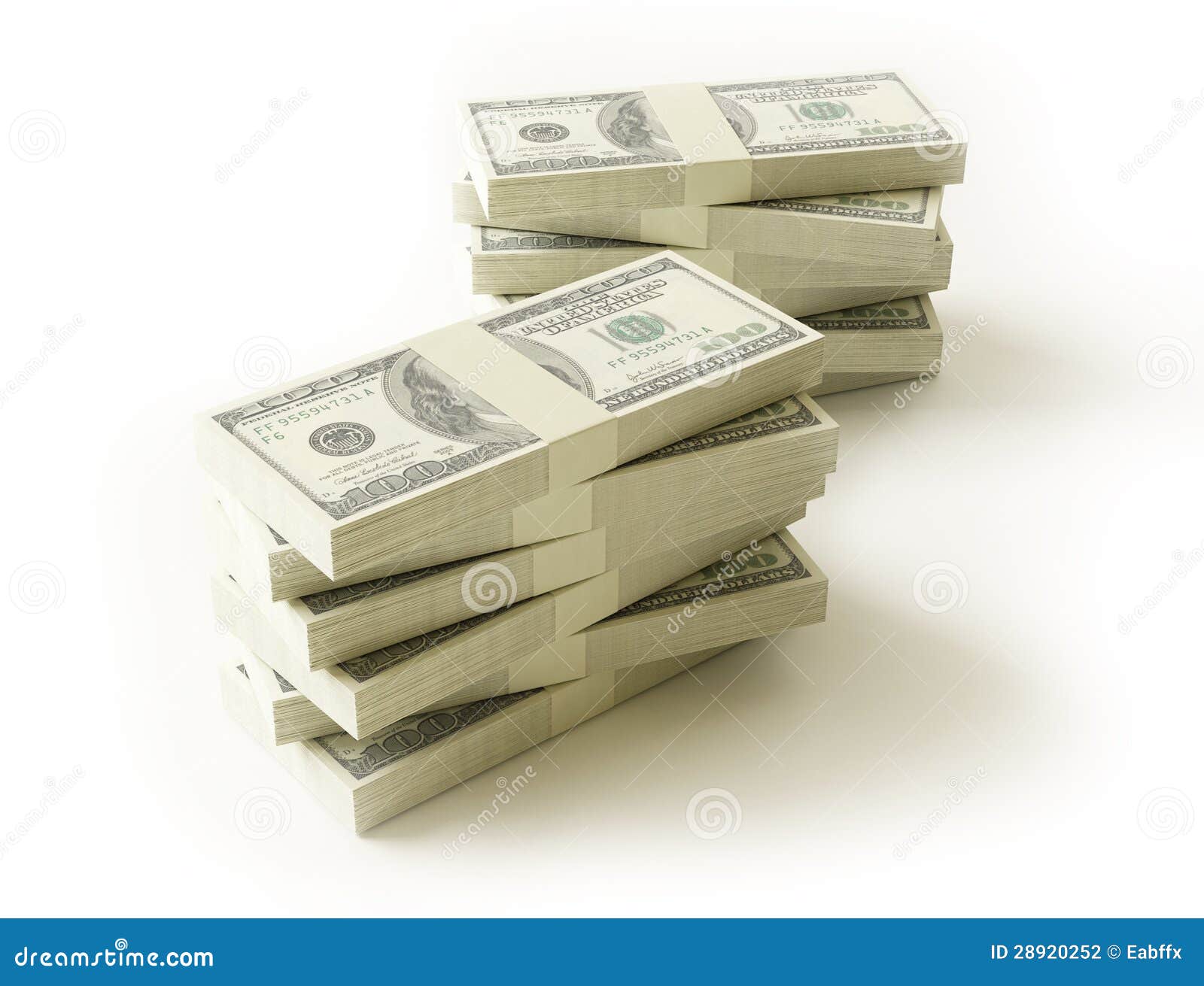 Stack of $100 bills stock photo. Image of currency, success - 28920252