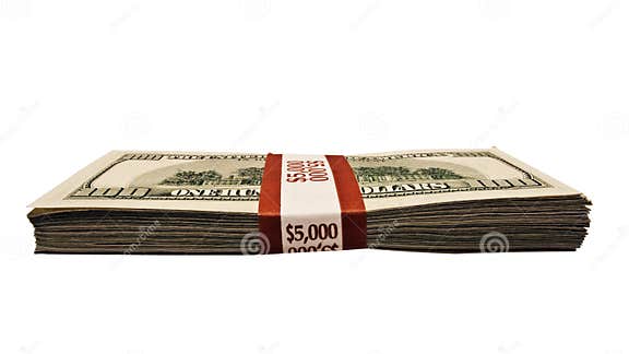 Stack of 100 dollar bills stock photo. Image of pack - 11518788