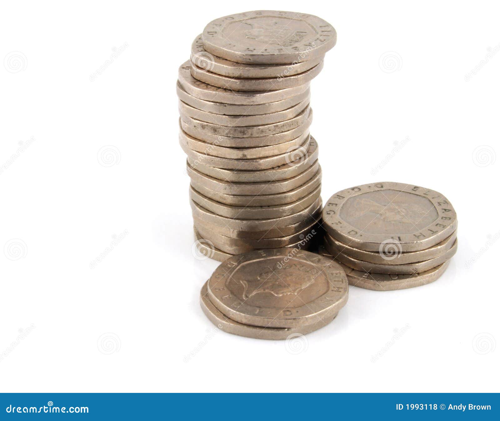 Stack of 20 Pence Pieces stock photo. Image of money, finance - 1993118